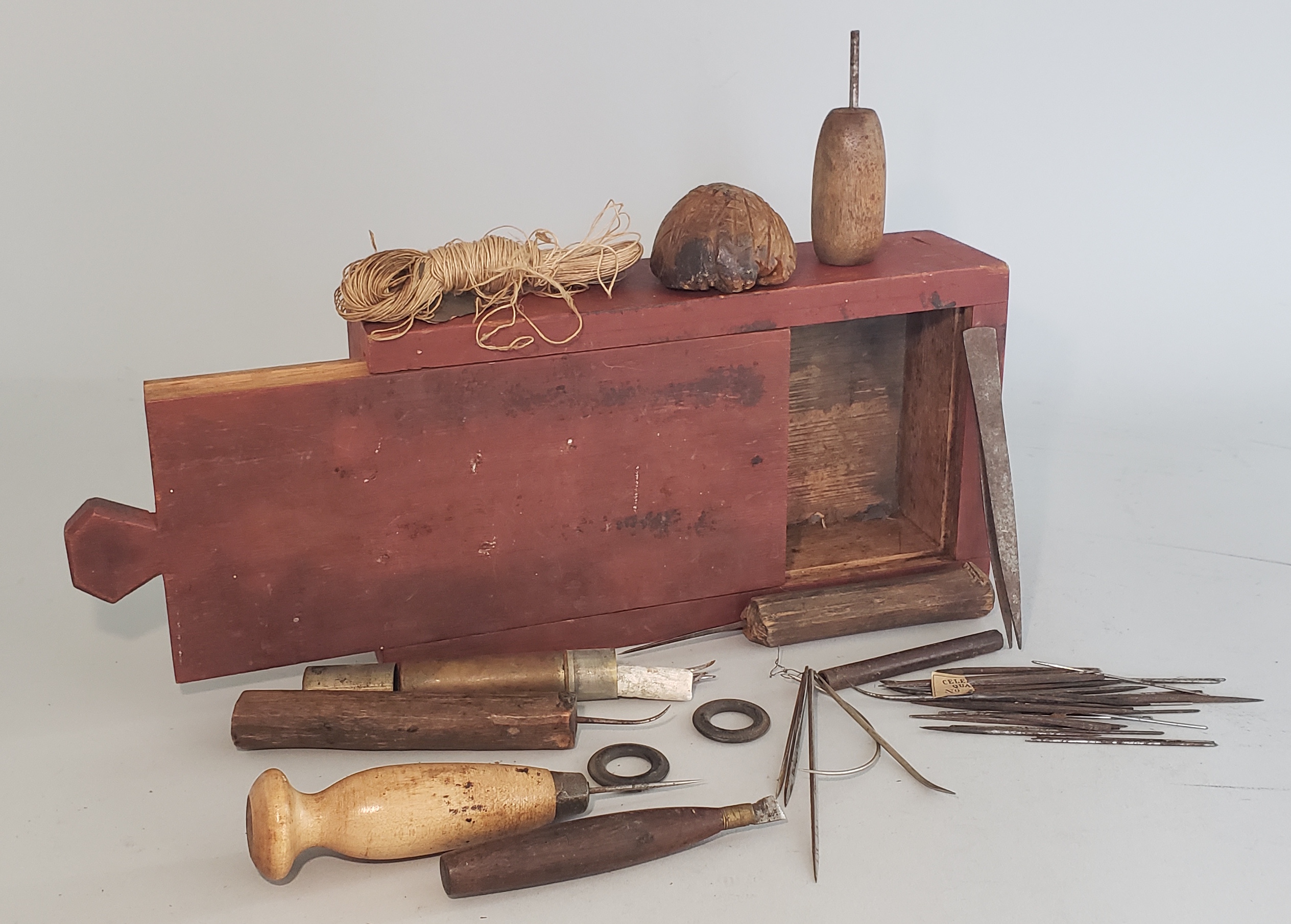19th Century Sail Maker's Mending Kit - 19th Century Sailmakers Mending ...