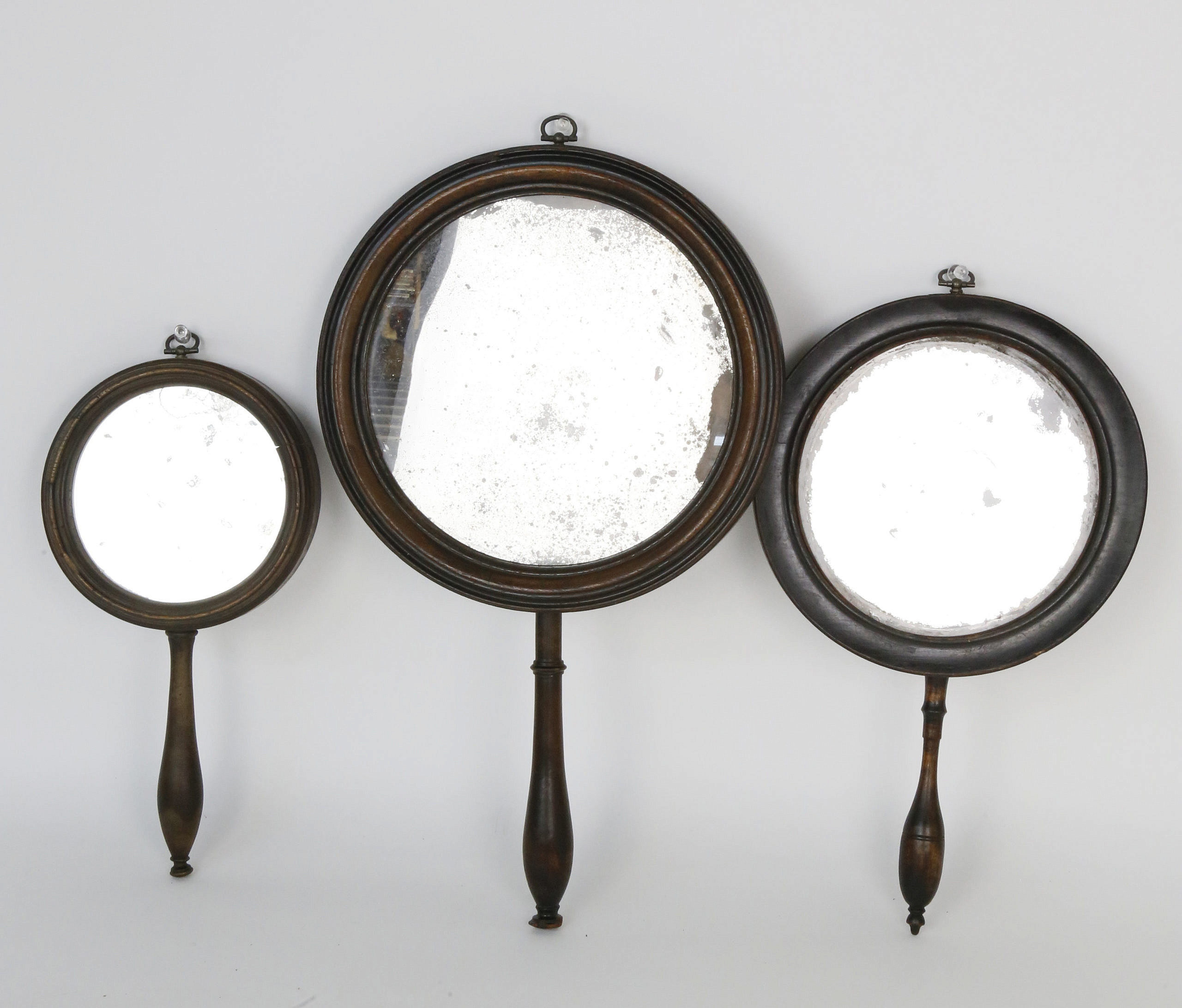 Set of Three 18th Century Hand Mirrors - Set of Three 18th Century Hand ...