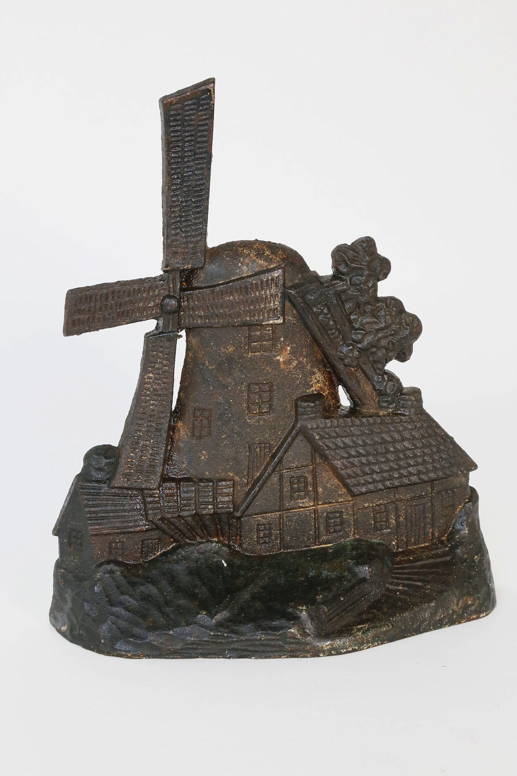 Cast Iron Windmill Doorstop circa 1880-1890 - Cast Iron Windmill ...