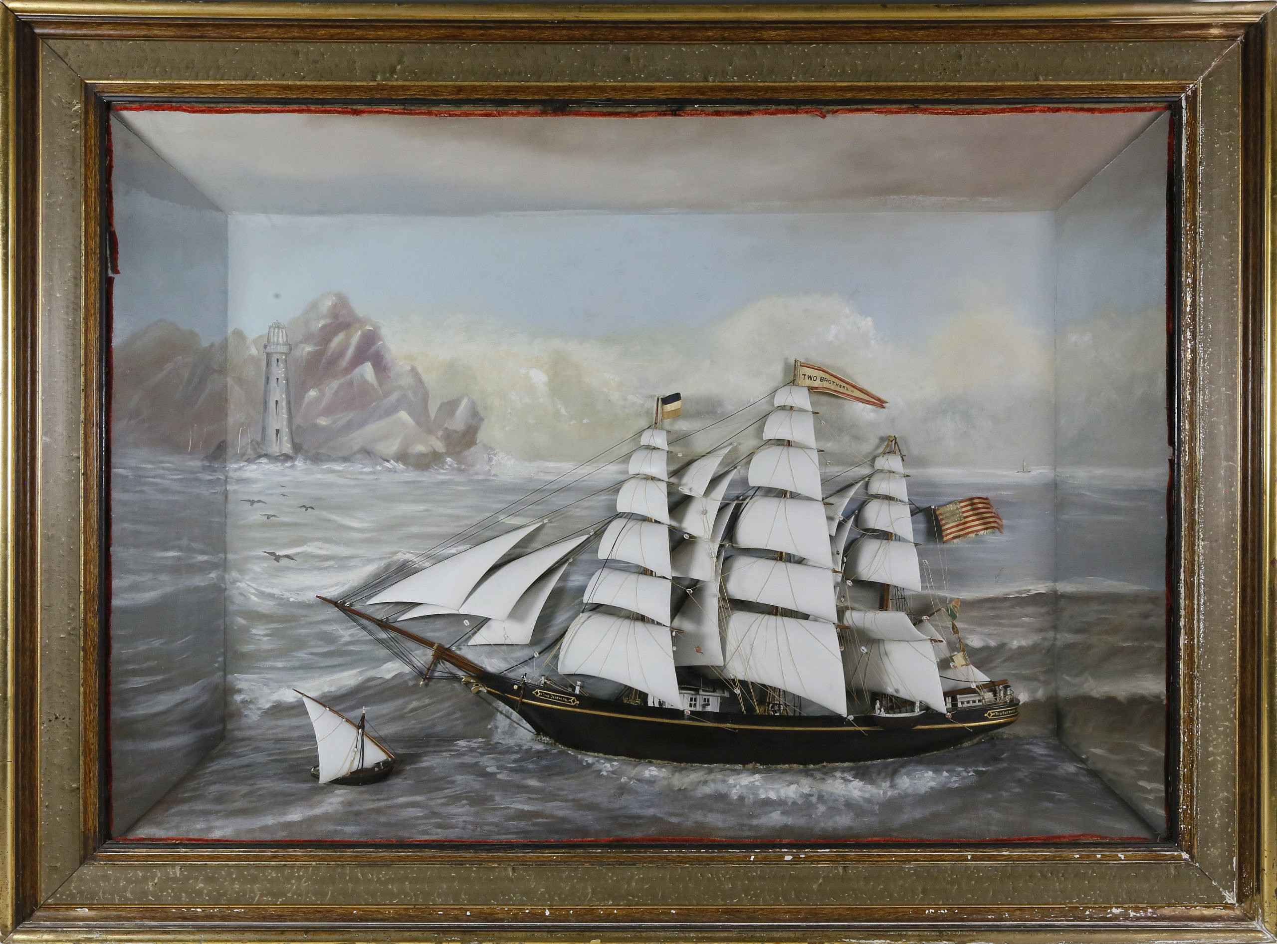 10-4940 Ship Two Brothers Shadowbox A_MG_0014 - Rafael Osona Auctions ...