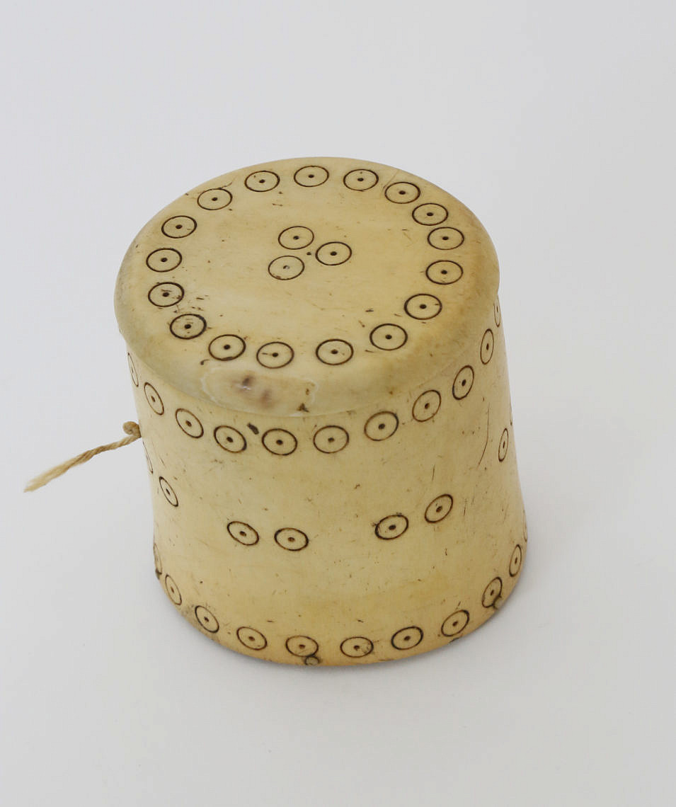 Antique Whale Ivory Scrimshaw Covered Box - Antique Whale Ivory ...