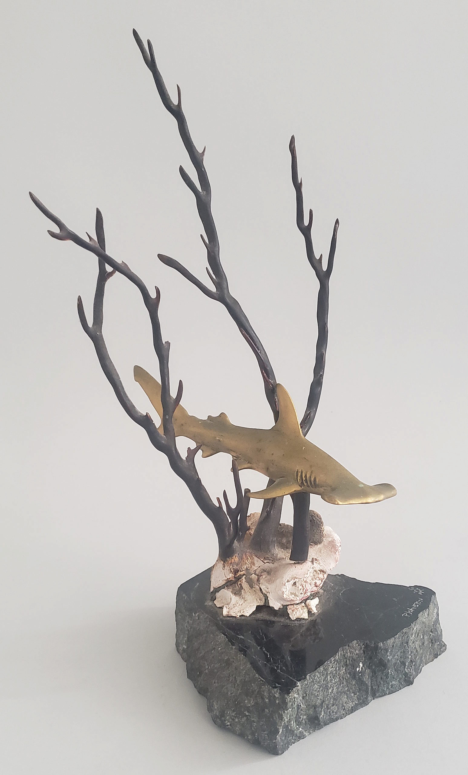 Johnston Bronze Shark Sculpture - P. Johnston Limited Edition Bronze ...