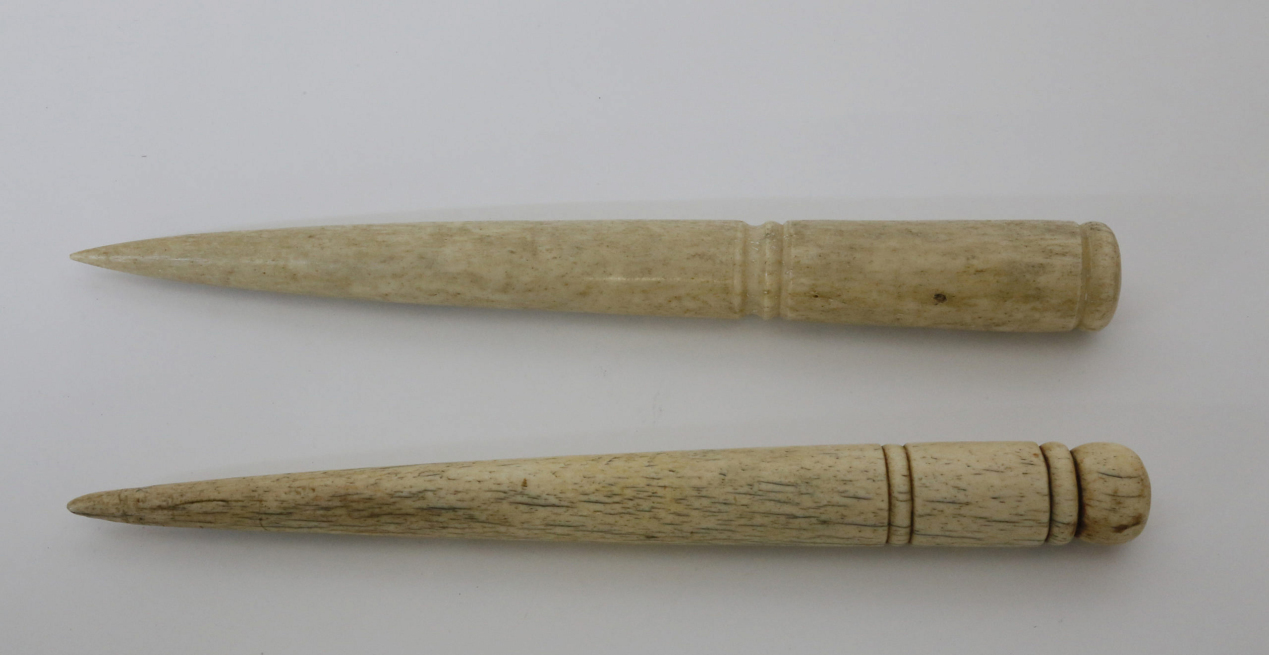 Two Antique Turned Whalebone Fids circa 1870s - Two Antique Turned ...