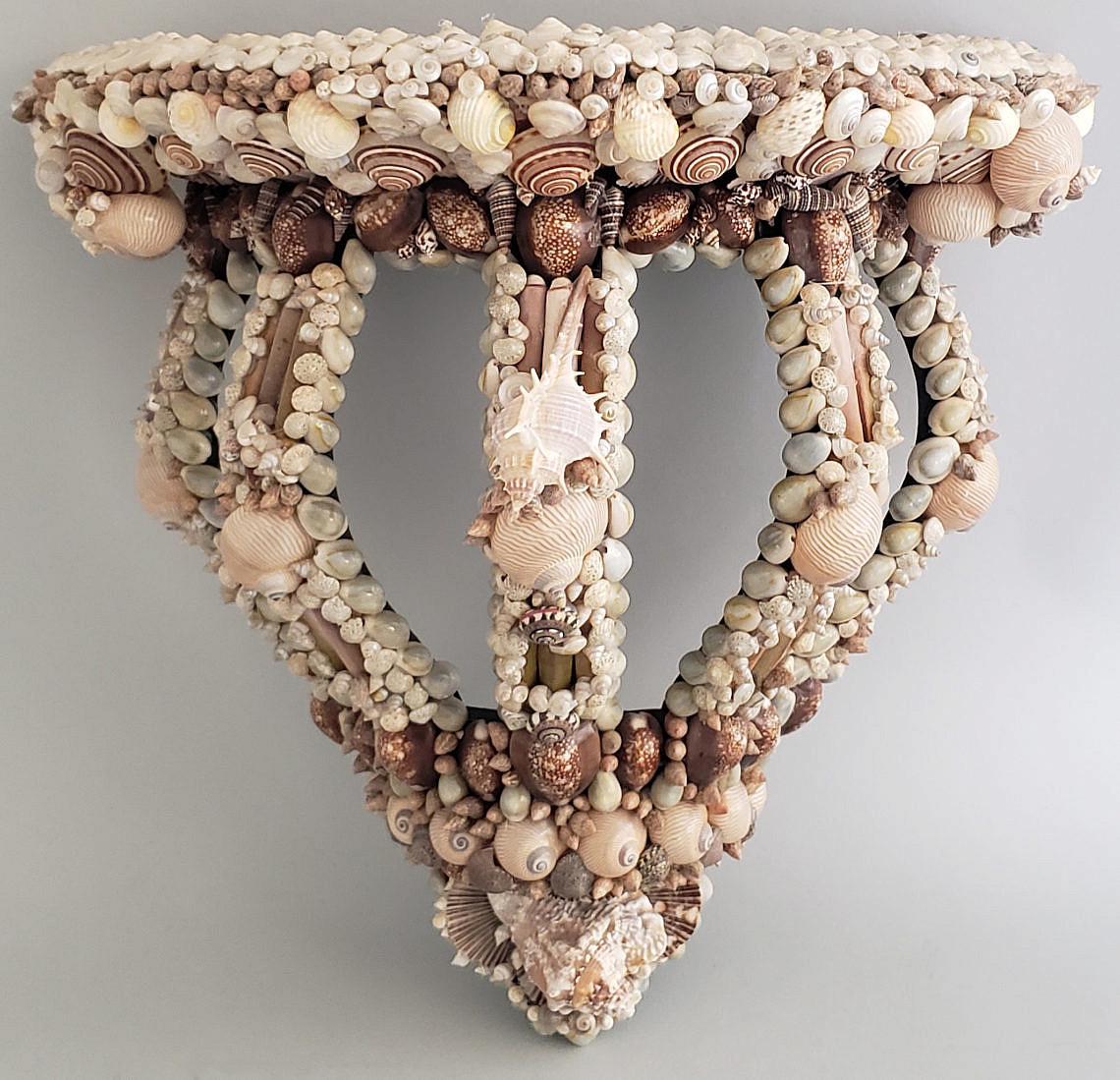 Shell Encrusted Bracket Sconce - Contemporary Shell Encrusted Wall ...