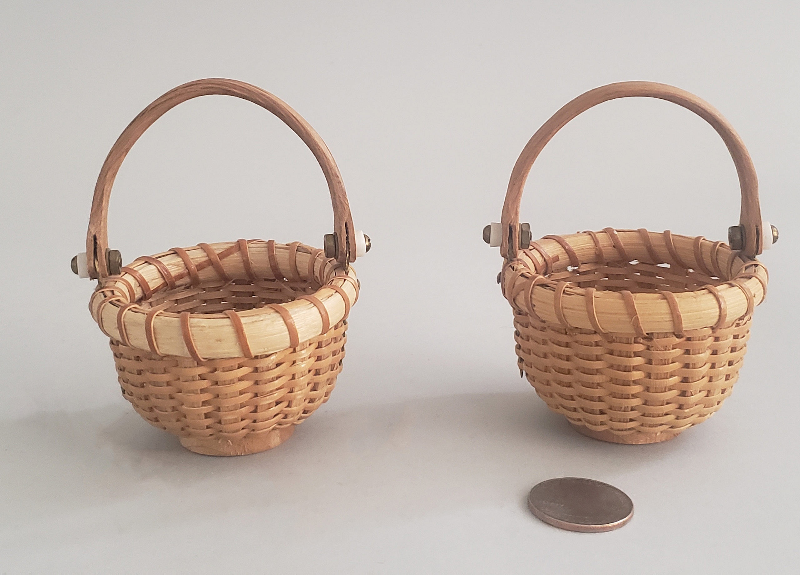 Henry Huyser Nantucket Basket 1987 - Pair of Henry Huyser Miniature ...