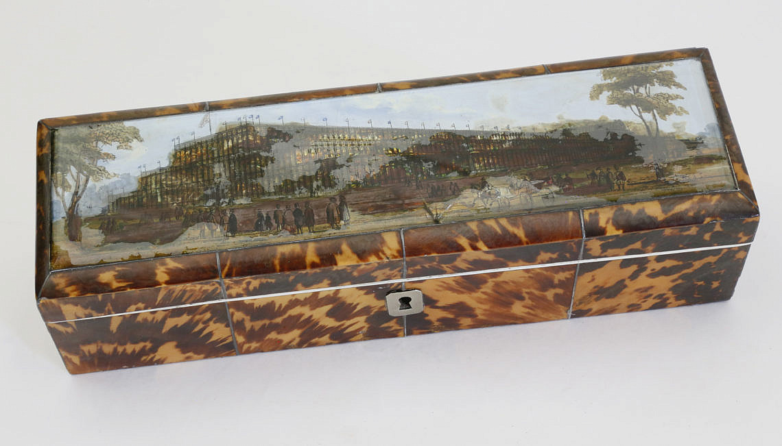 Crystal Palace Tortoiseshell Souvenir Box mid 19th Century - Crystal ...
