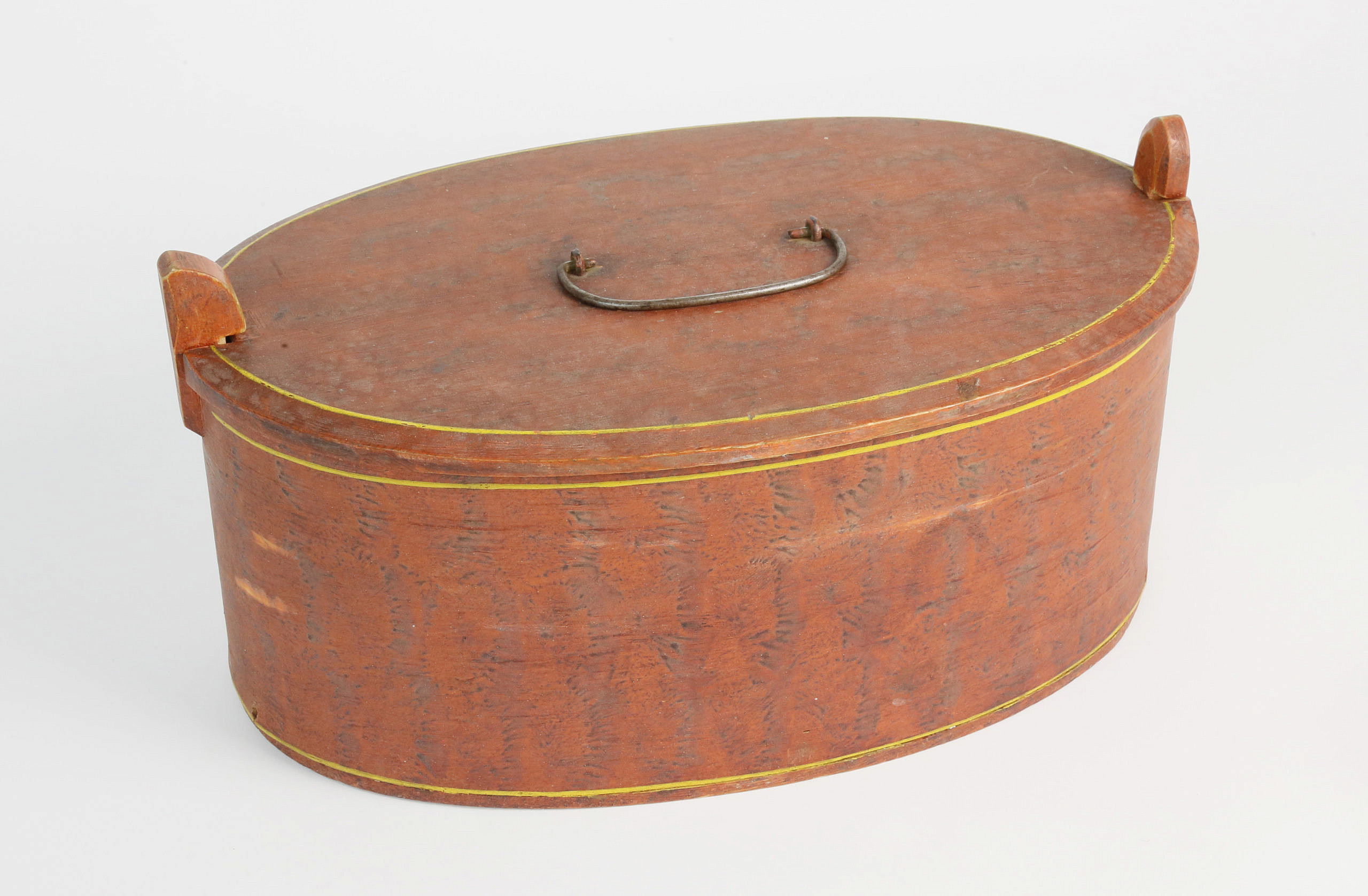 Scandinavian Decorated Oval Band Box circa 1890 - Scandinavian ...