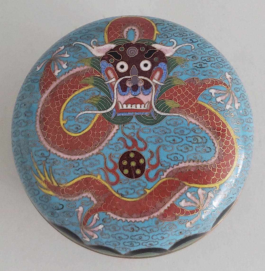 Antique Chinese Cloisonne Box - Antique Chinese Cloisonne Covered Box ...