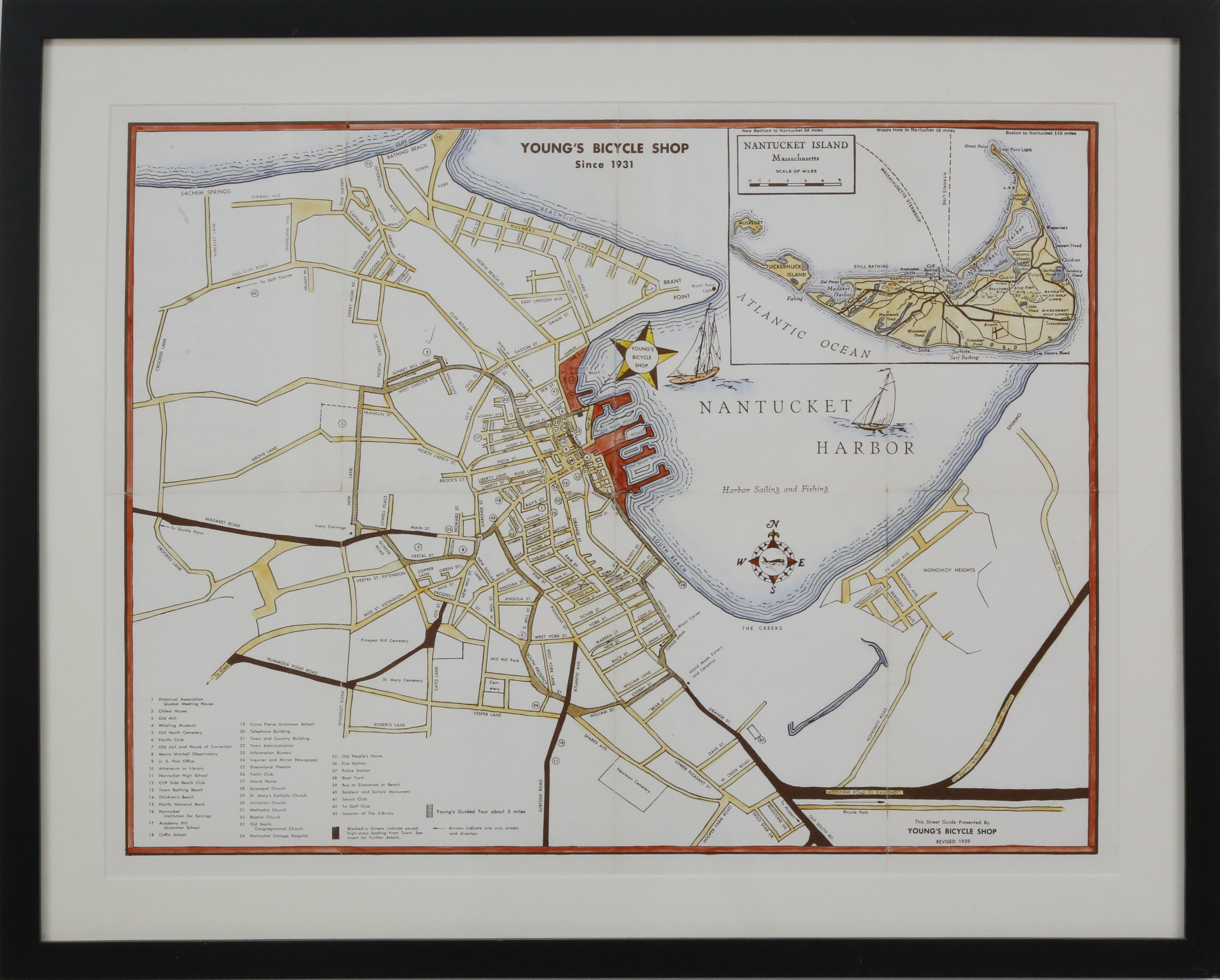 Vintage Young's Bicycle Map - Vintage Young's Bicycle Map - Rafael ...