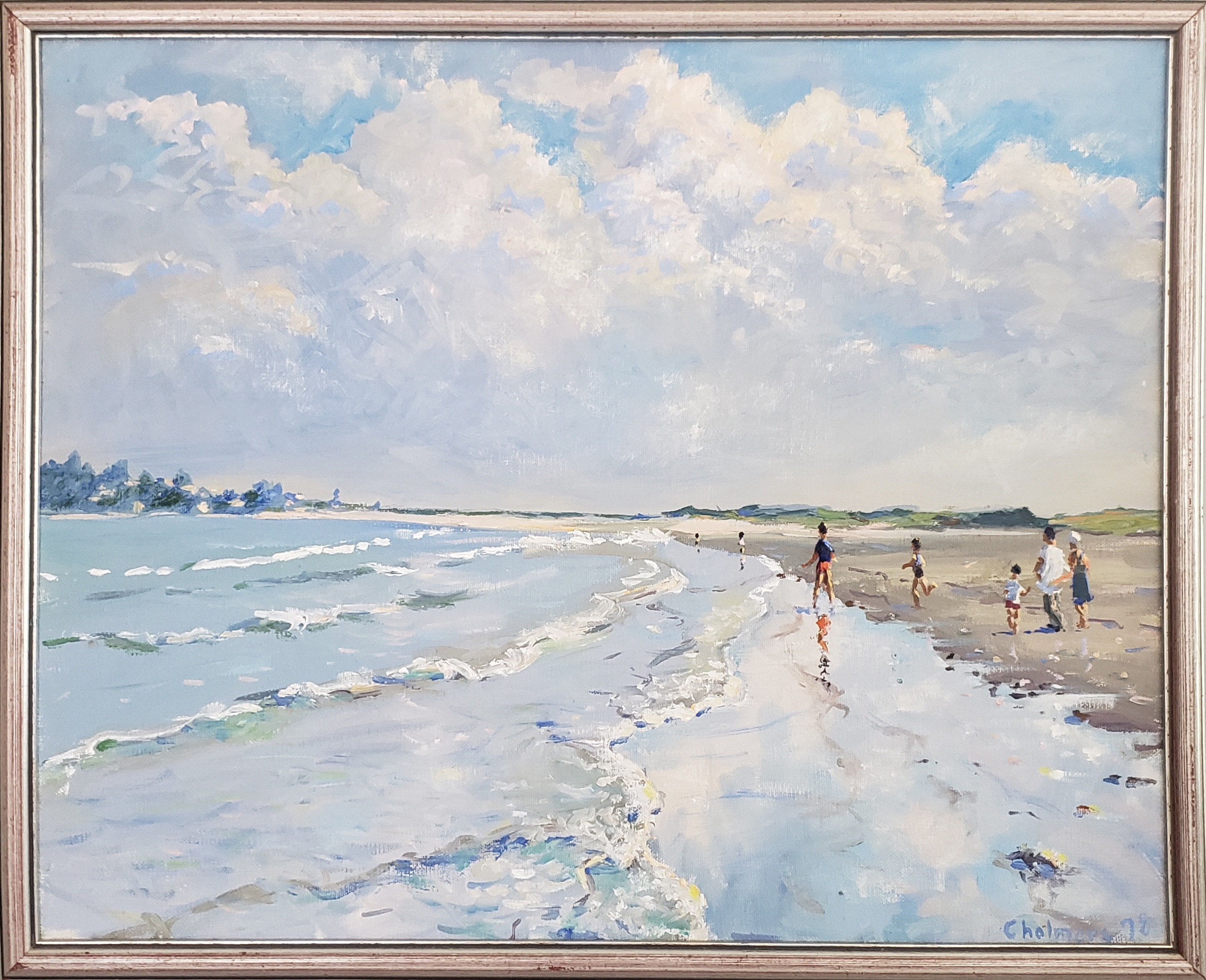 Geoffrey Chalmers Oil Canvas Painting Beach Landscape - Geoffrey ...