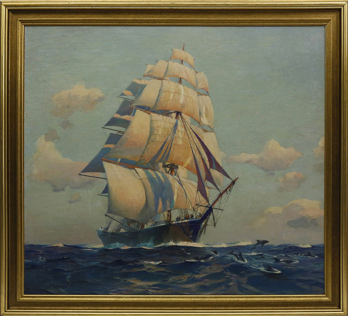 Charles Robert Patterson (American 1878-1958) Oil on Canvas “In Company ...