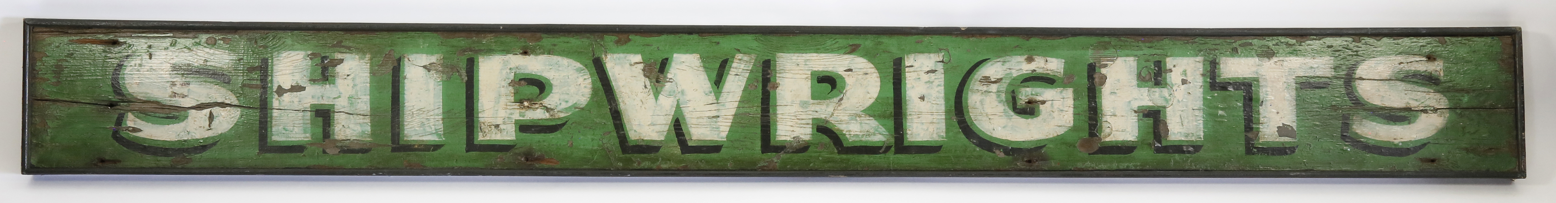 Painted Wood Shipwrights Trade Sign 19th Century - Painted Wood ...