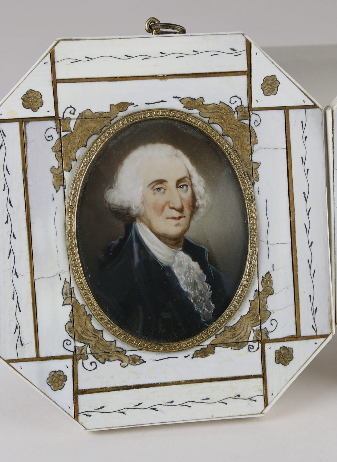 Pair of Miniature Portraits of George and Martha Washington late 19th ...