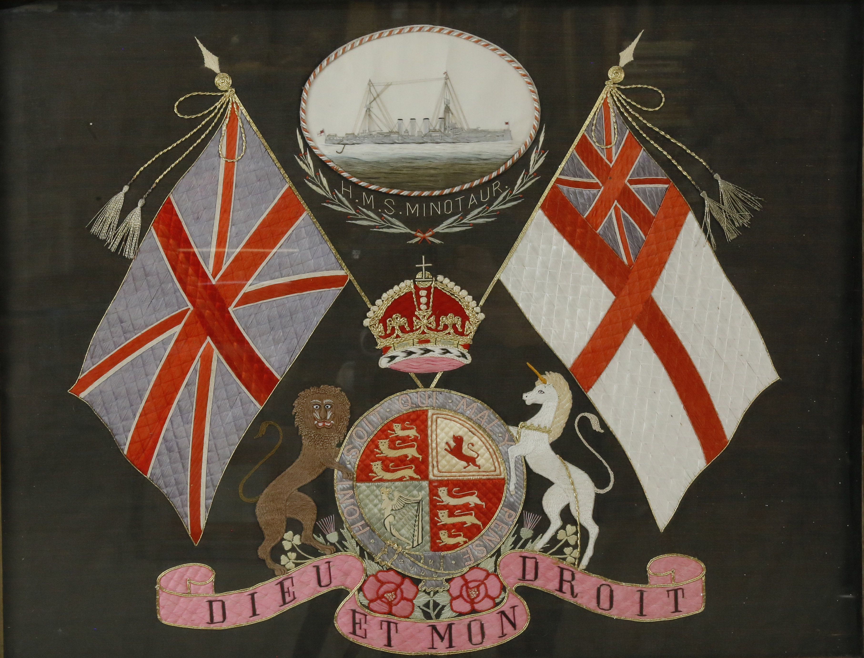 HMS Minotaur Commemorative Silkwork Picture - HMS Minotaur ...