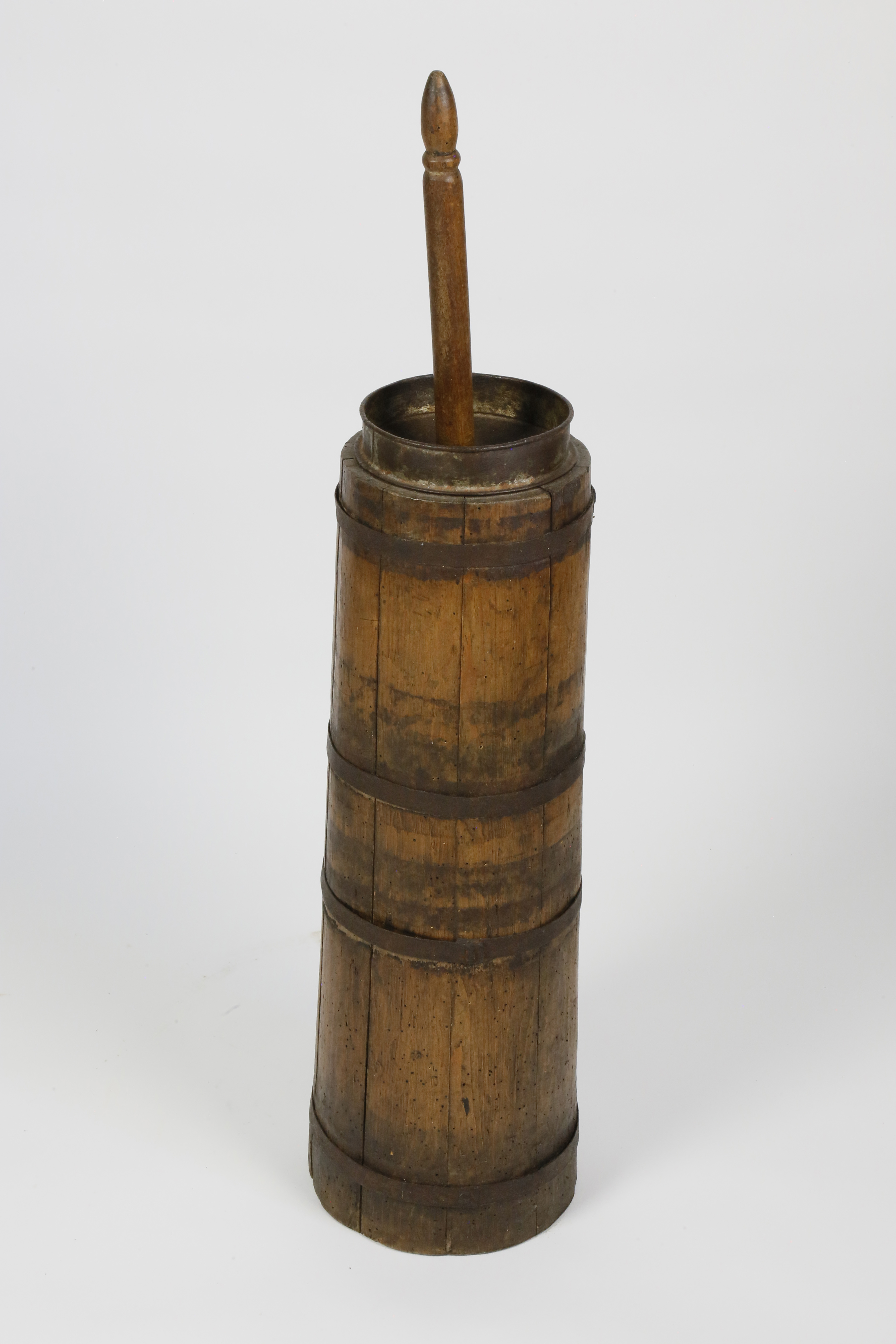 Iron Bound Wooden Butter Churn - Iron Bound Wooden Butter Churn ...