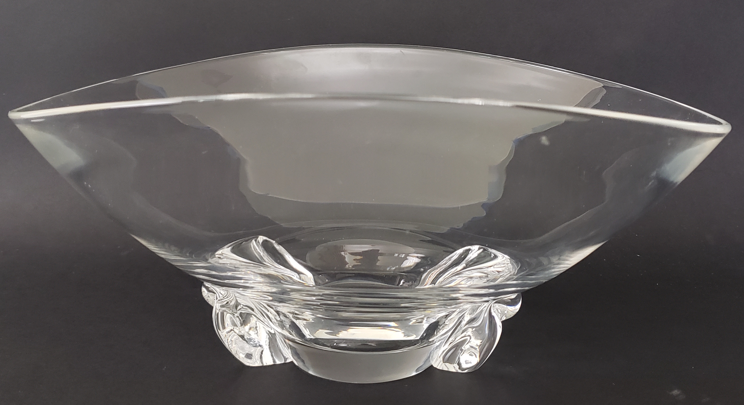 Steuben Crystal Art Glass Bowl - Vintage Signed Steuben Clear Crystal ...