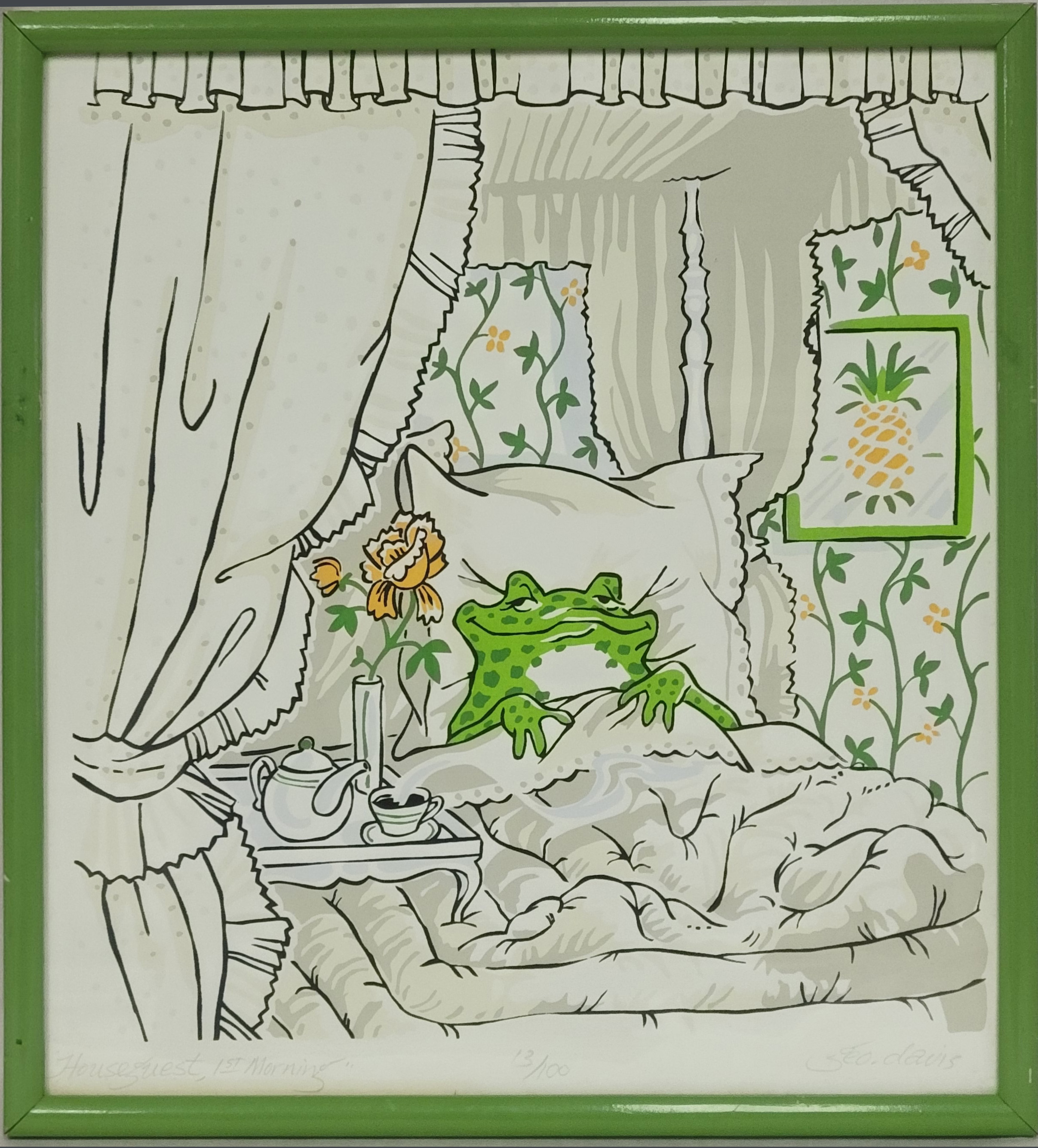 - George Davis Limited Edition Silkscreen Print Titled in Pencil ...