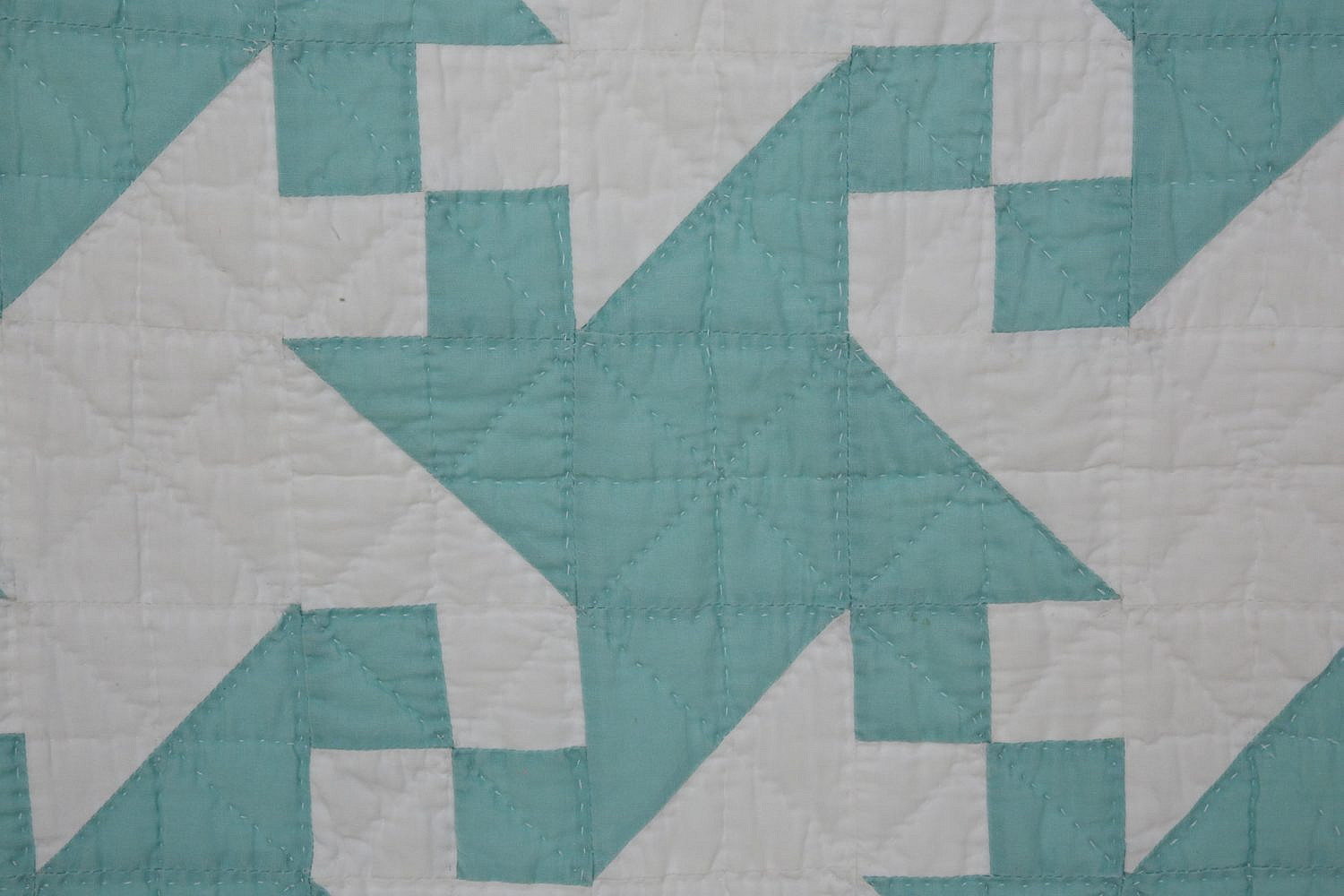 Teal Green Pinwheel Pattern Patchwork Quilt - Teal Green Pinwheel ...