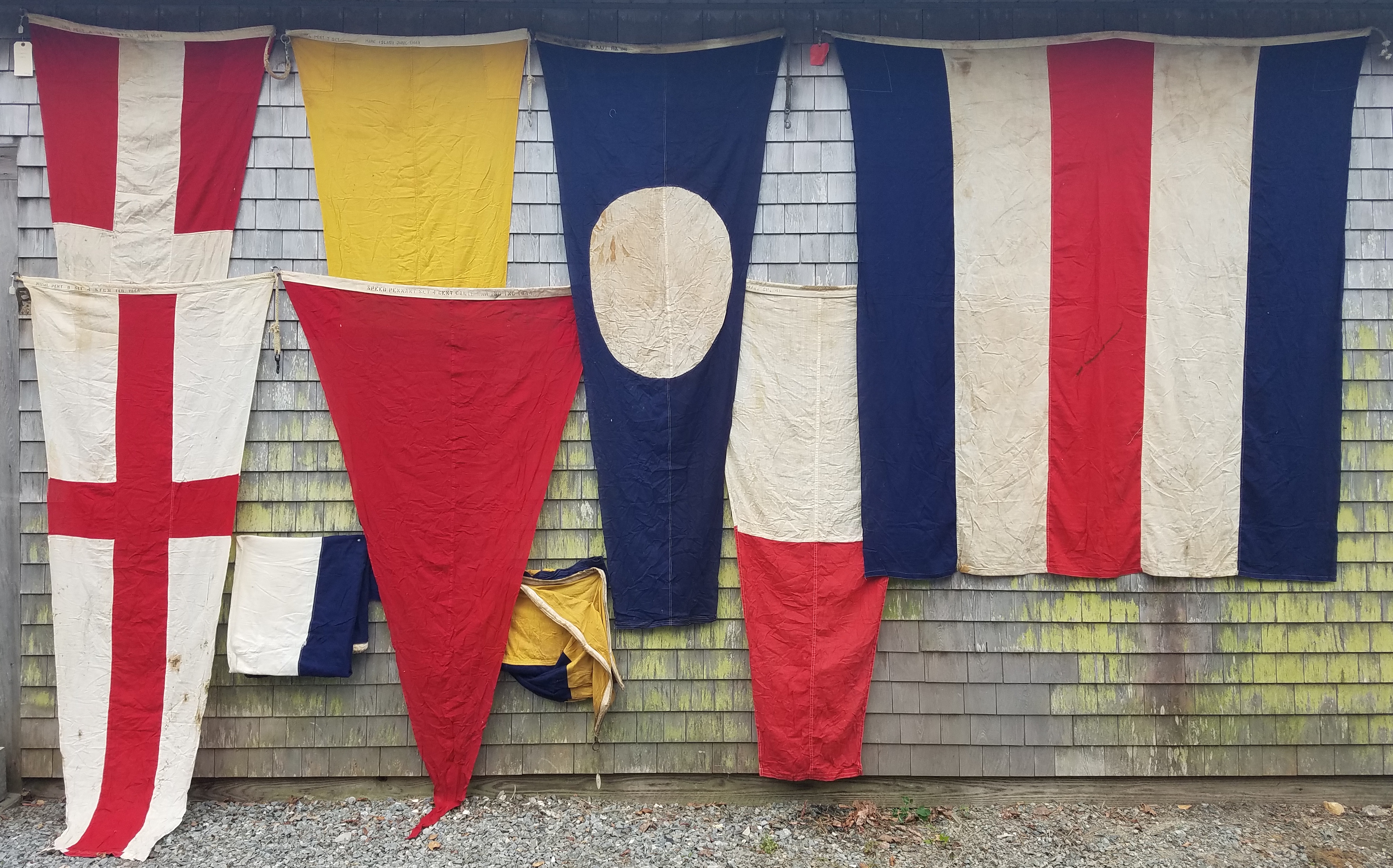 World War 2 U.S. Navy Nautical Signal Flags - Group of 8 World War II U ...