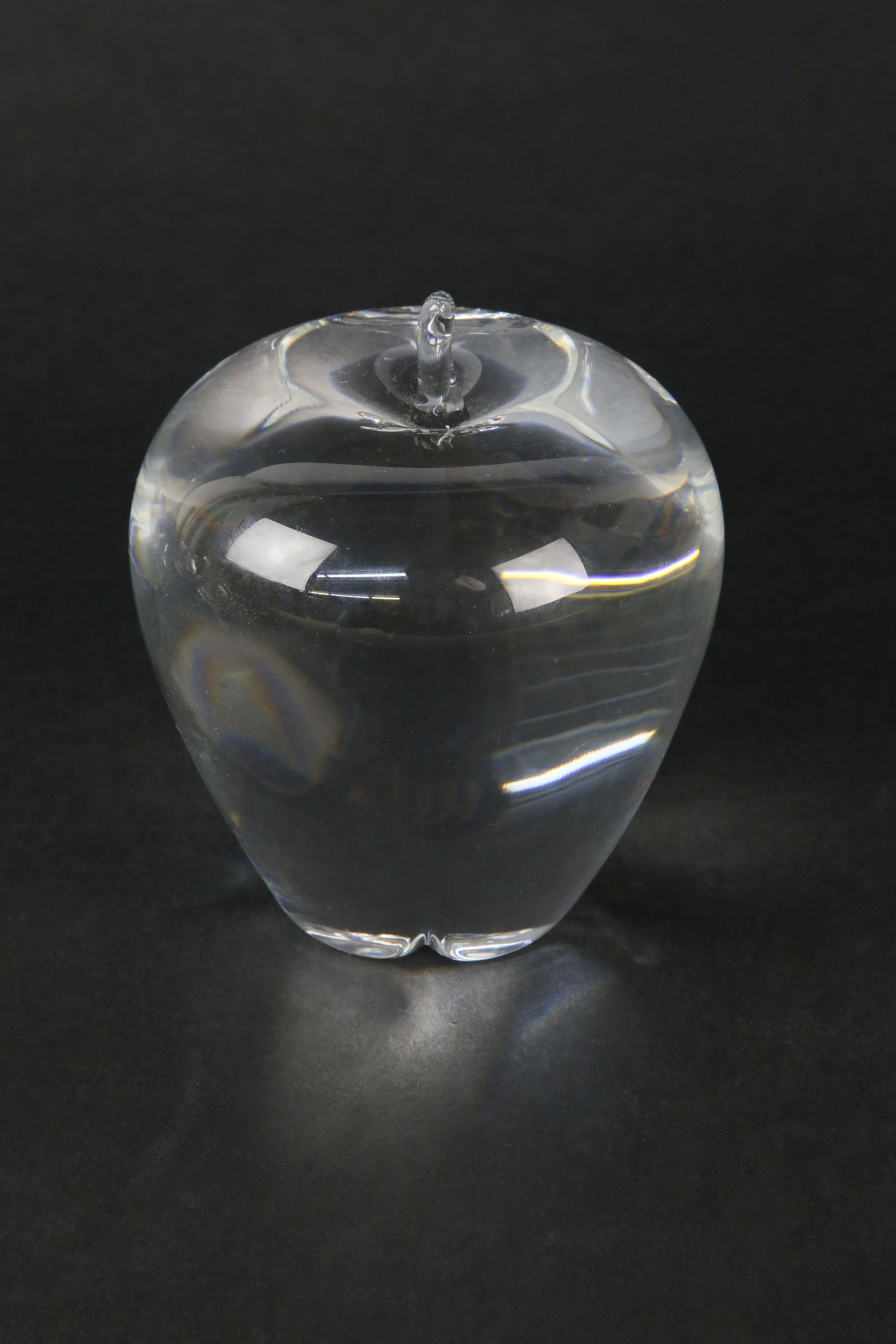 Signed Steuben Clear Crystal Apple - Signed Steuben Clear Crystal Apple ...