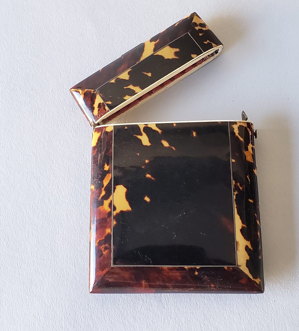 Regency Tortoiseshell Card Holder - 19th Century English Regency ...