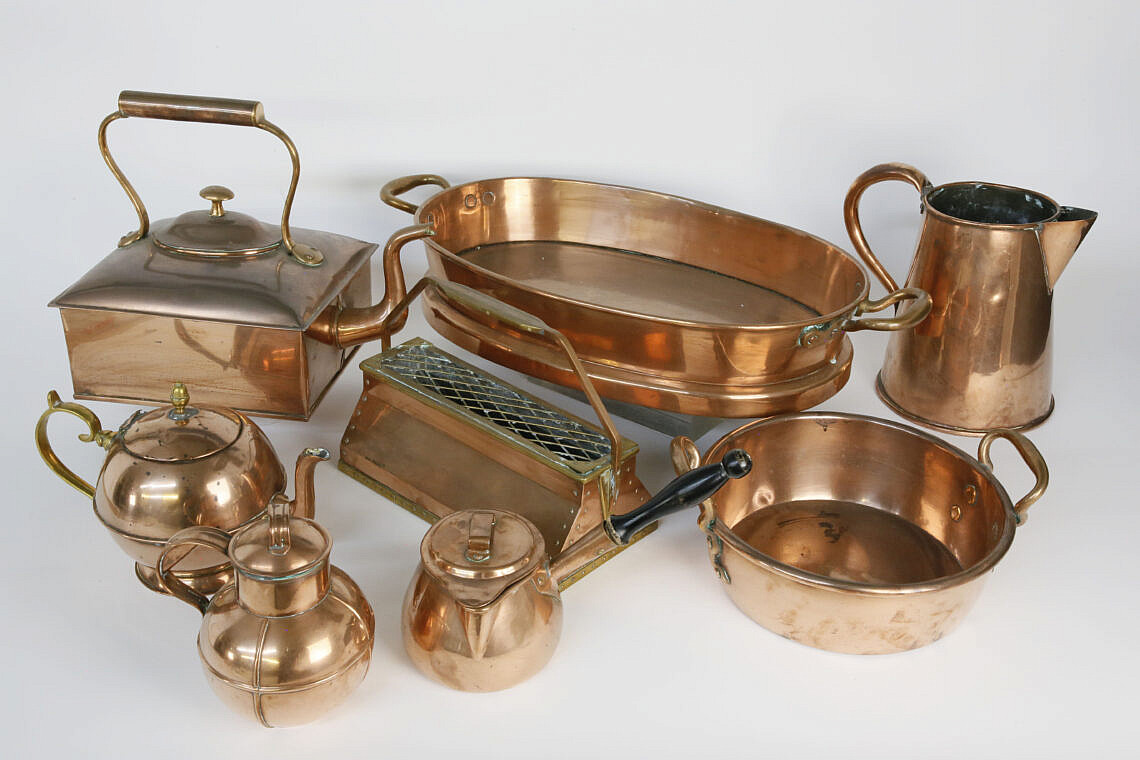 Collection of Copperware - Collection of Copperware: Casseroles ...