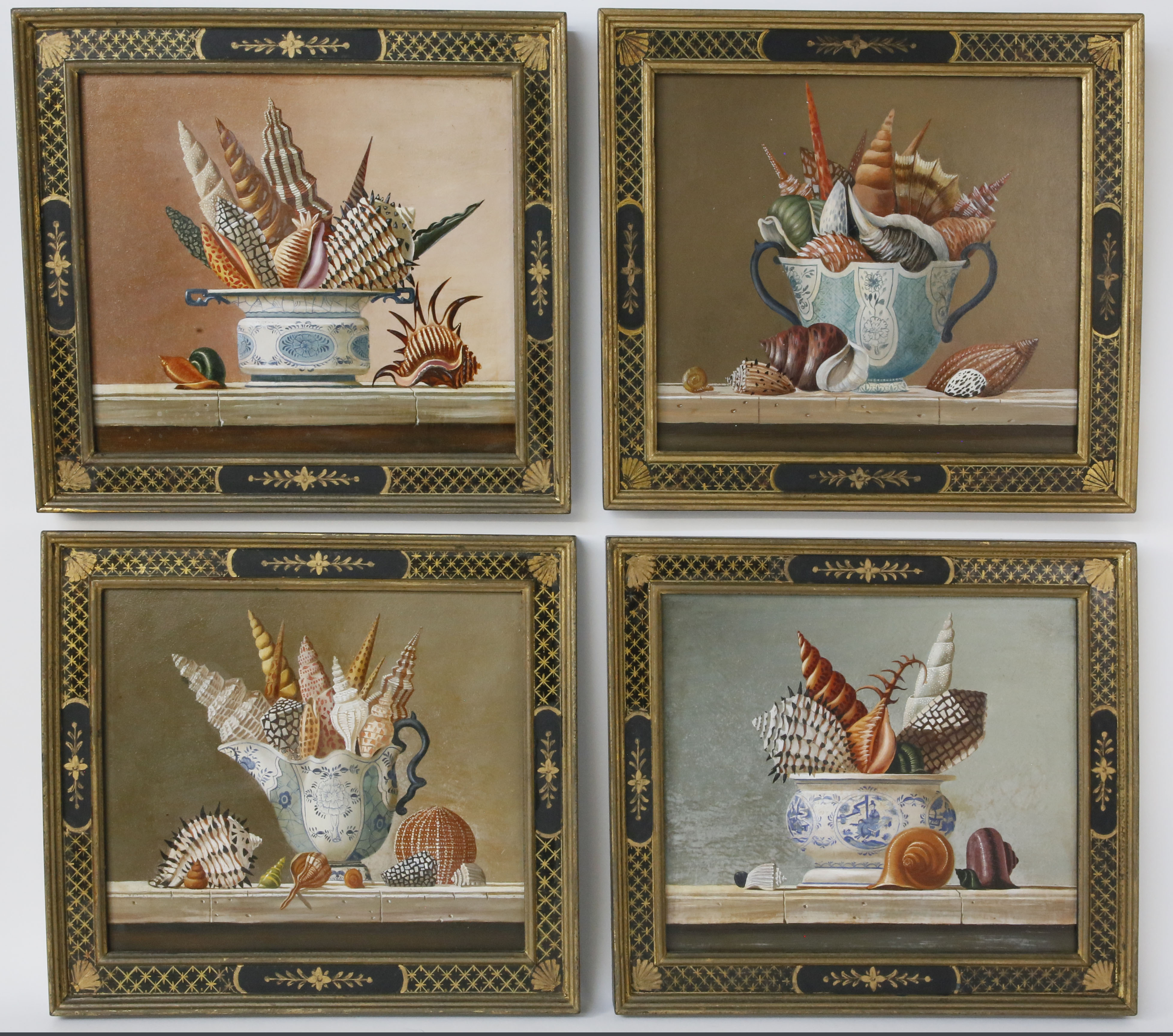 Set of Four Italian Shell Still Lifes - Set of Four Italian Shell Still ...