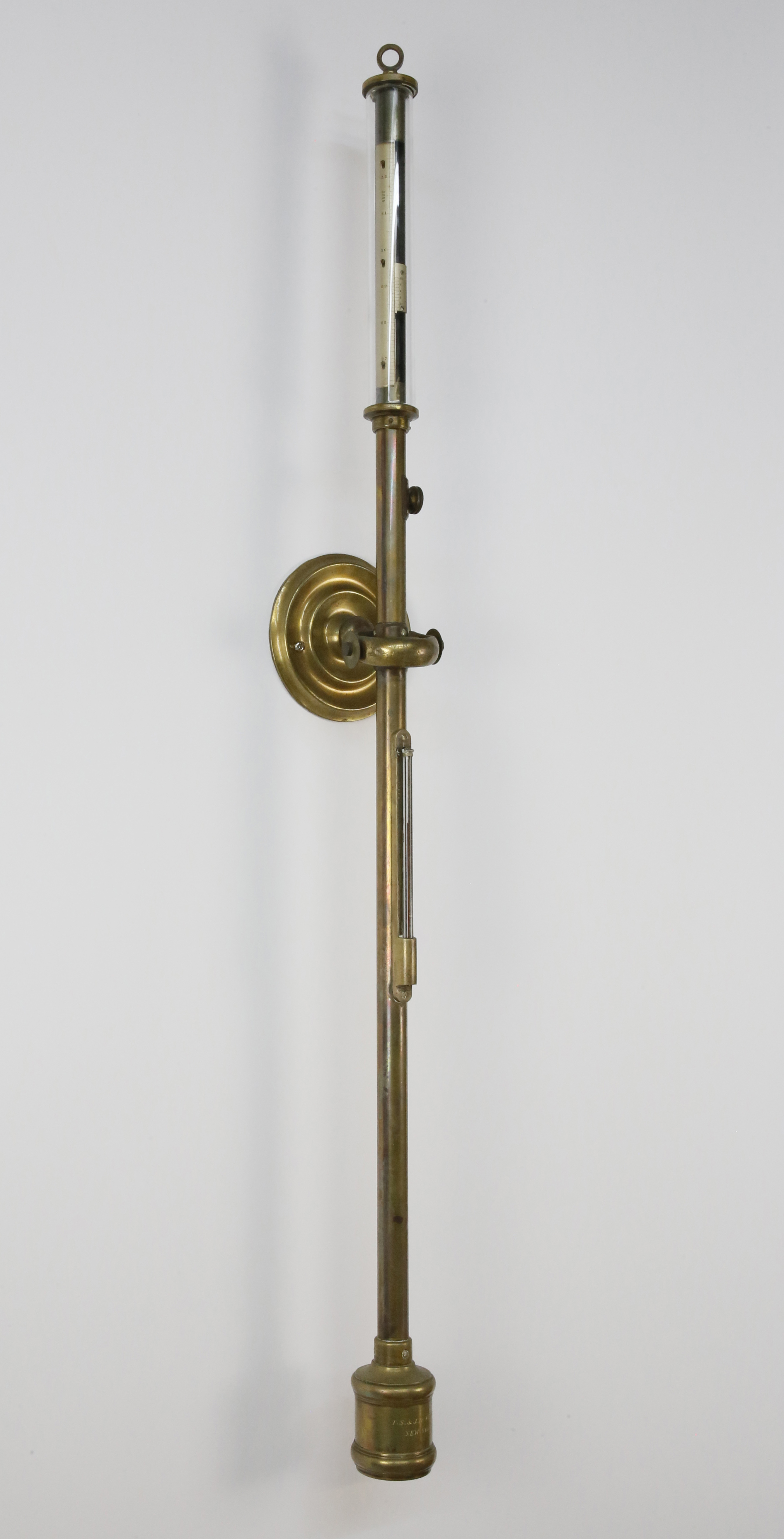 T.S. & J.D. Negus New York Brass Stick Barometer - T.S. & J.D. Negus ...