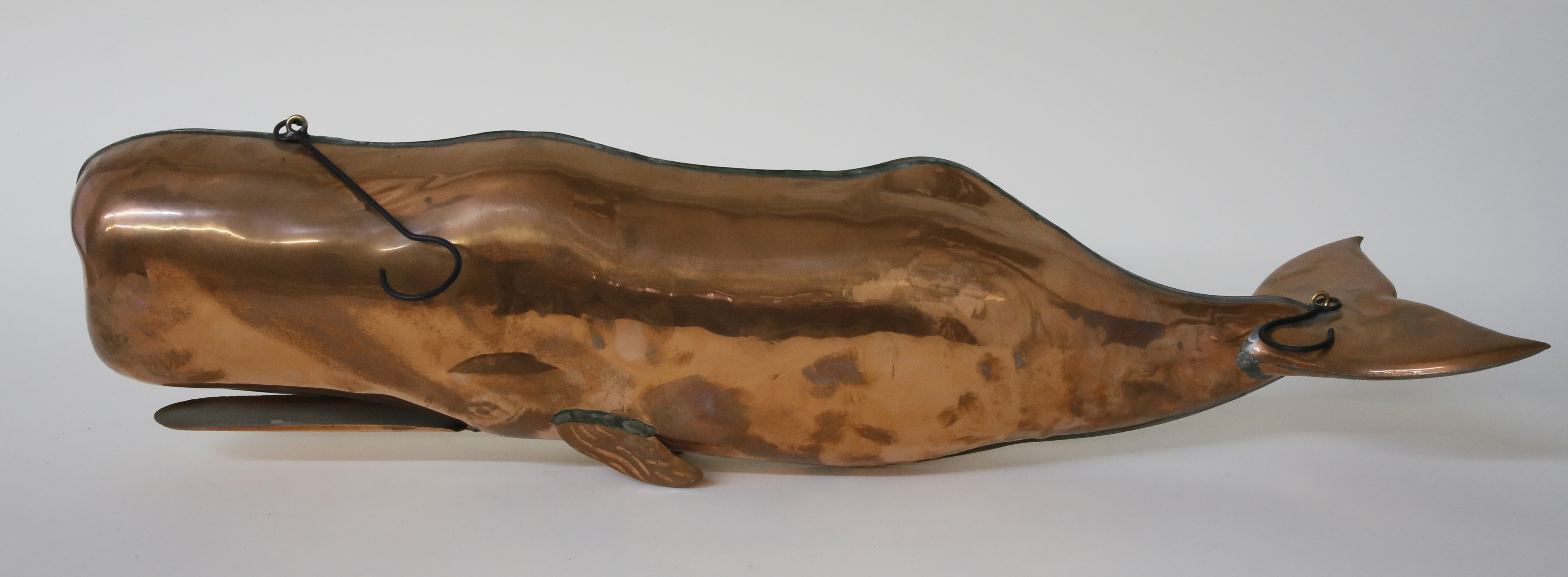 Full Body Hand Crafted Copper Sperm Whale Hanging Trade Sign - Full ...
