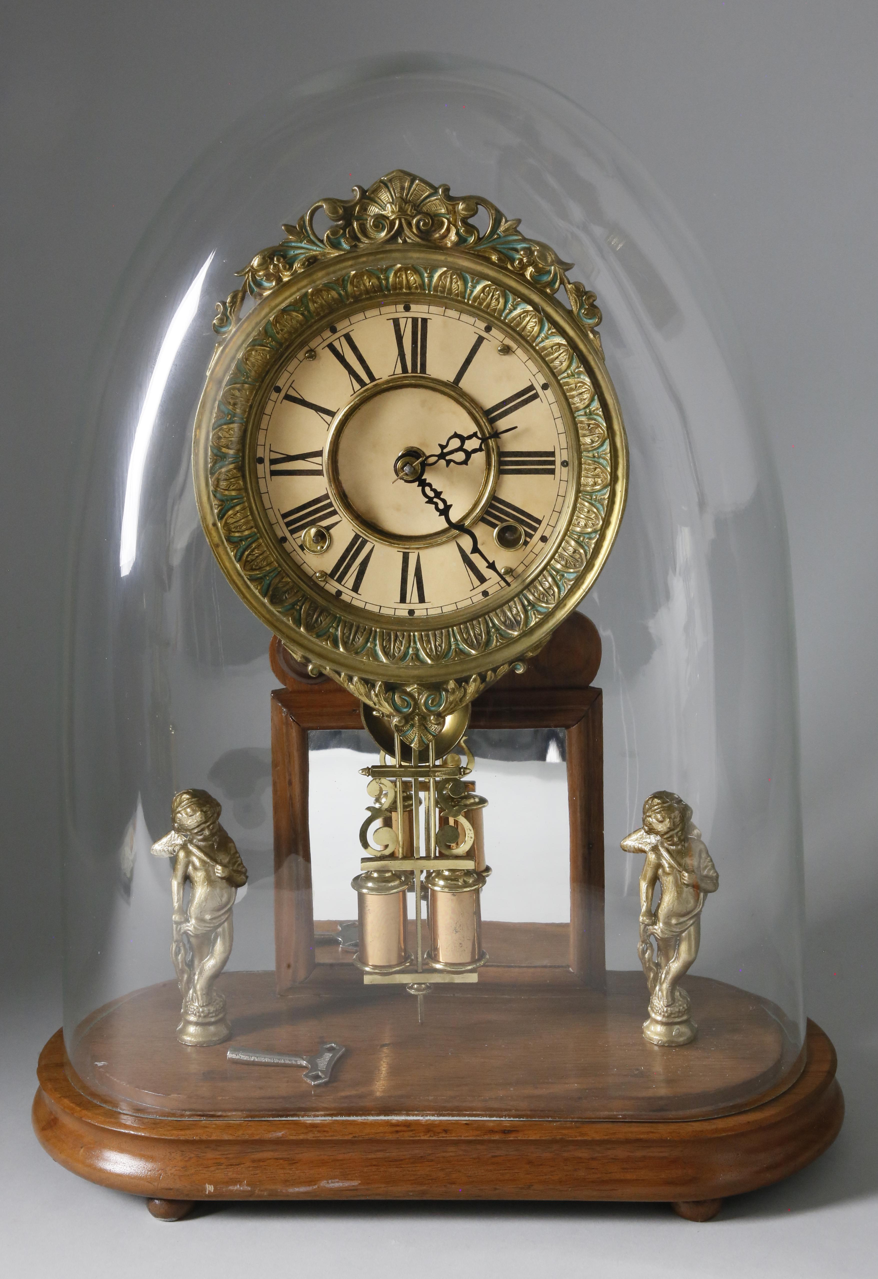 American Regulator Ckock Under Glass Done circa 1880s - American ...