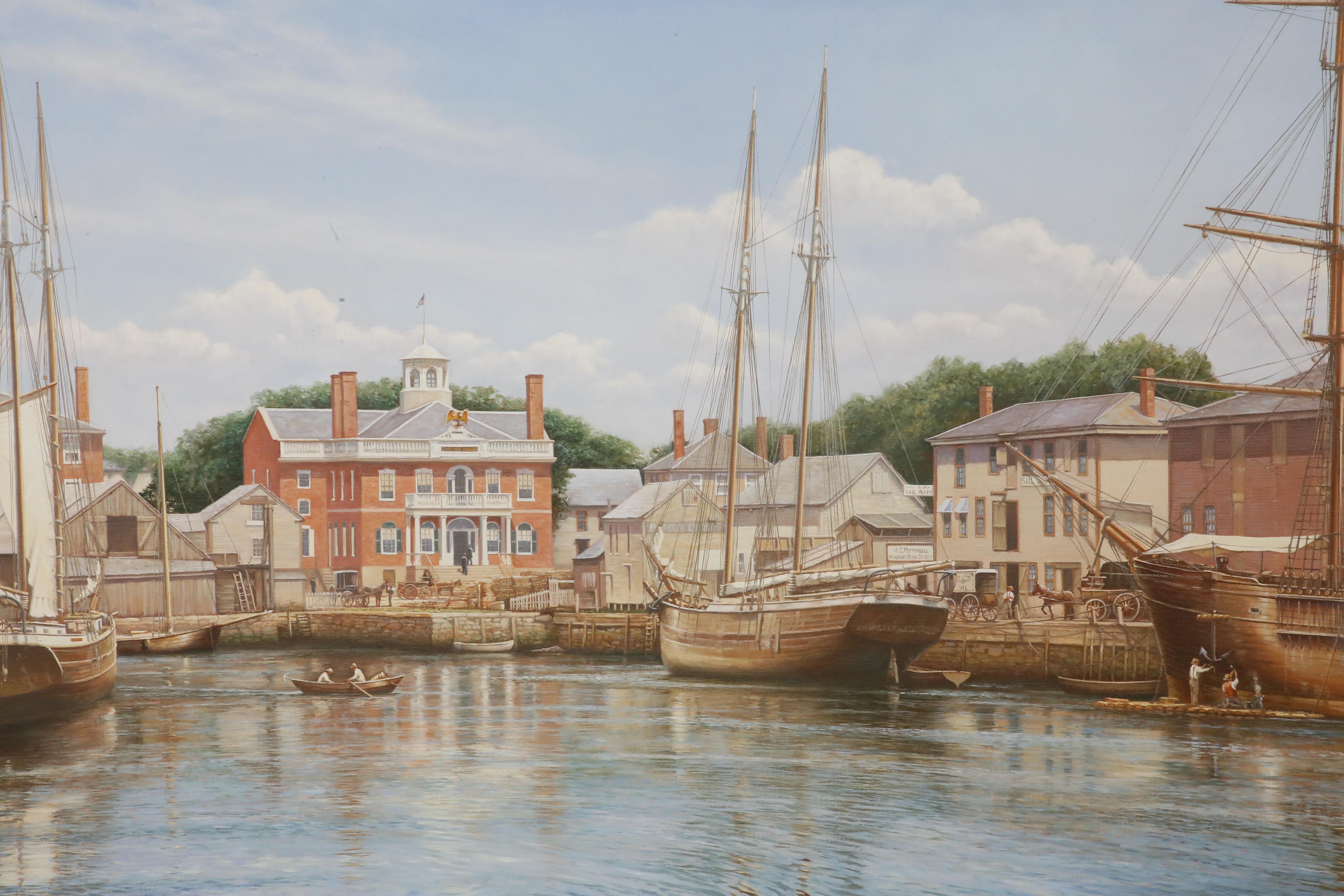41586 Rodney Charman Oil Derby Wharf B - Rafael Osona Auctions ...