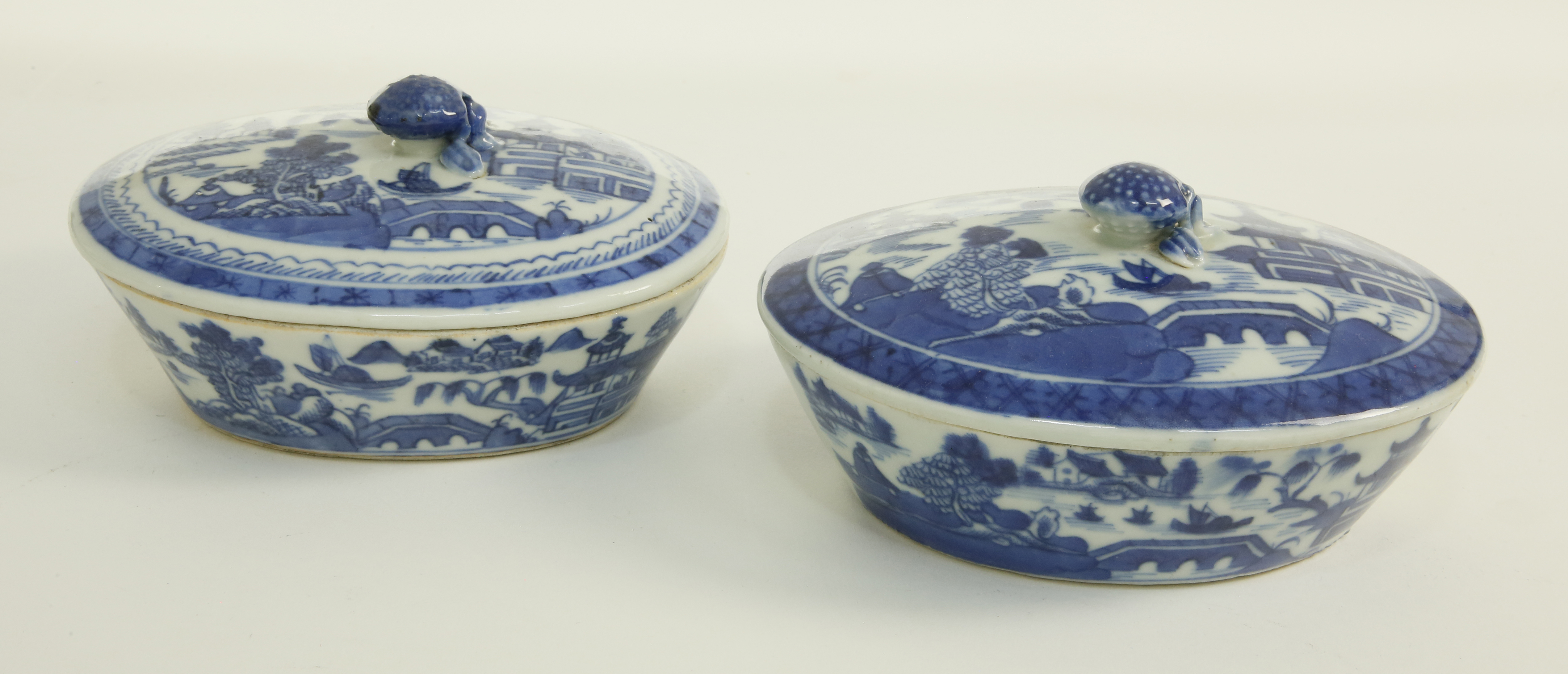 Two Canton Terrapin Dishes 19th Century - Two Canton Terrapin Dishes ...