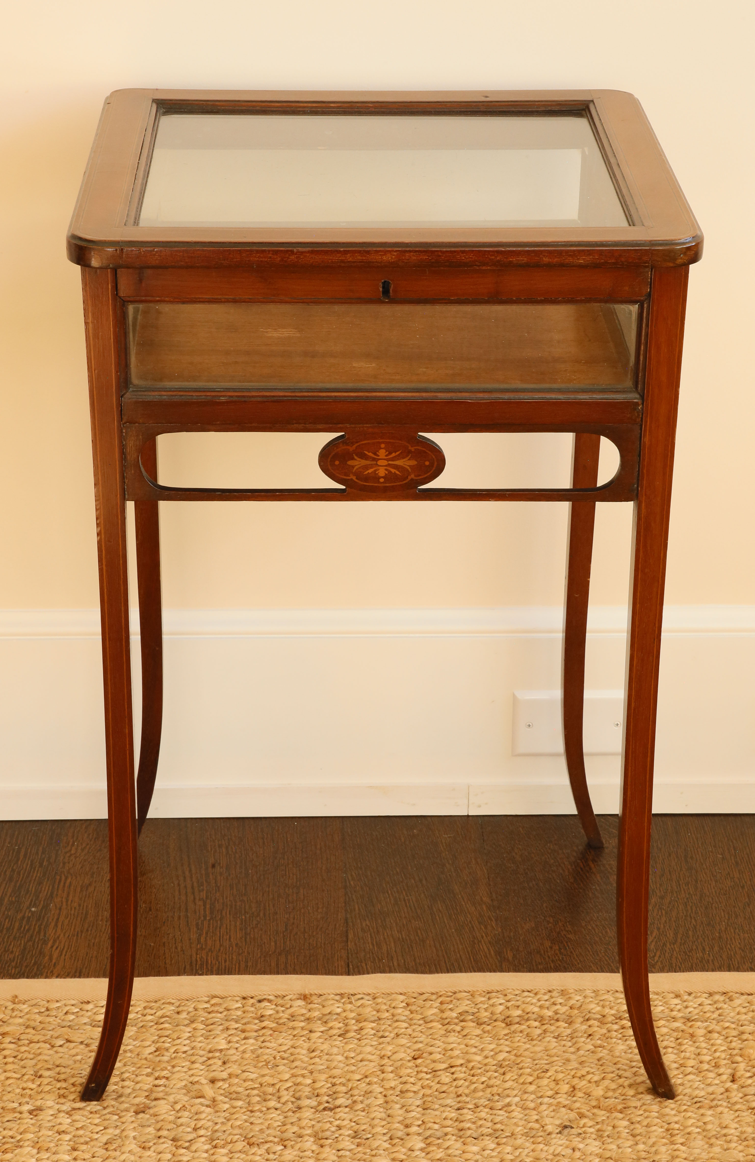 Edwardian Inlaid Mahogany Vitrine Table - Edwardian Inlaid Mahogany ...