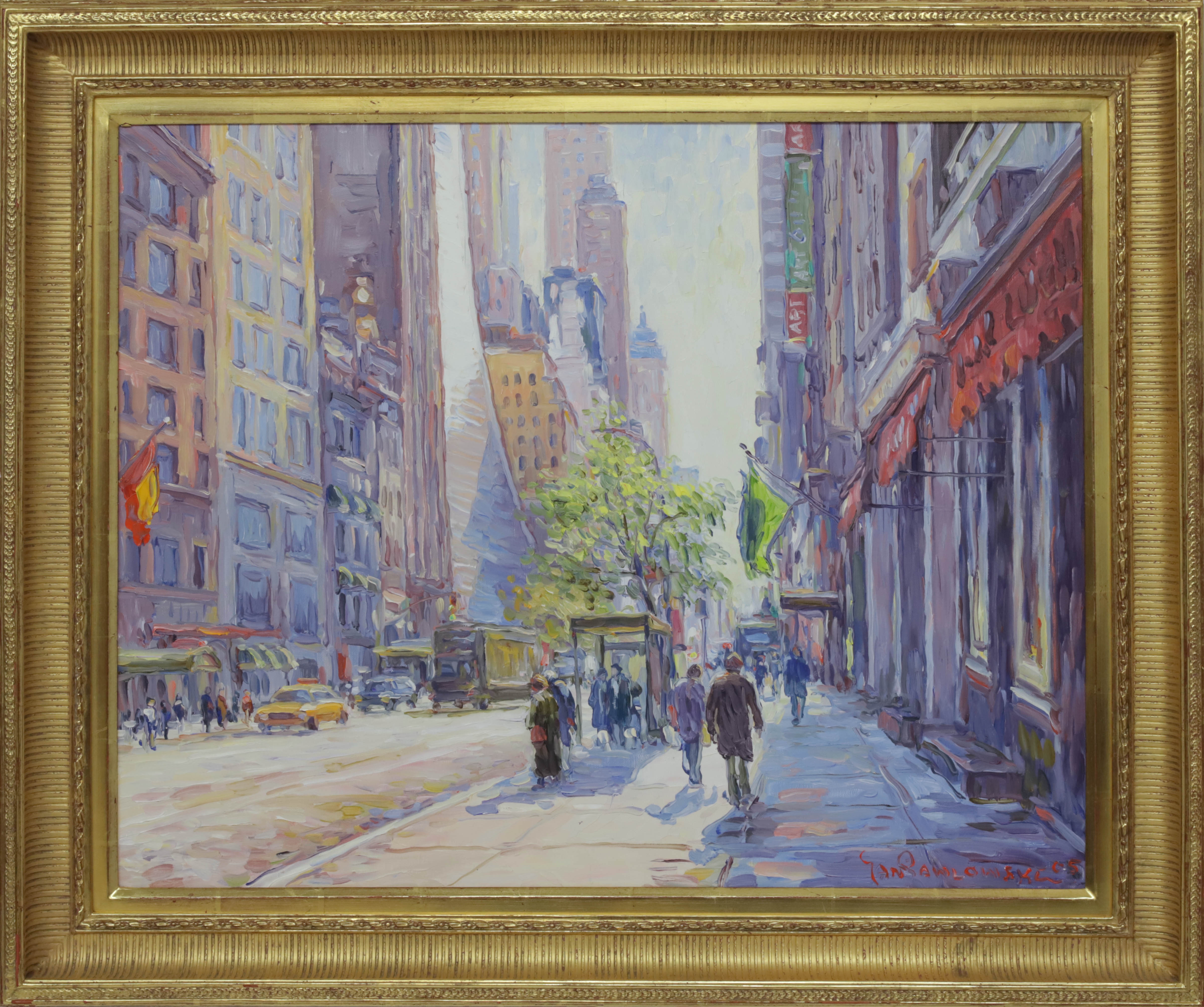 Jan Pawlowski Oil on Canvas “Springtime in New York City” - Jan ...