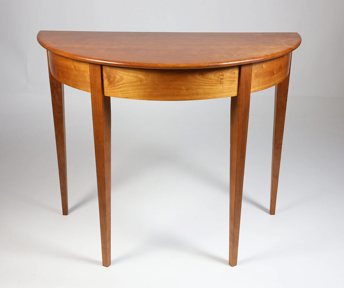 Stephen Swift Cherry and Ash Demi-Lune Console Table - Stephen Swift ...