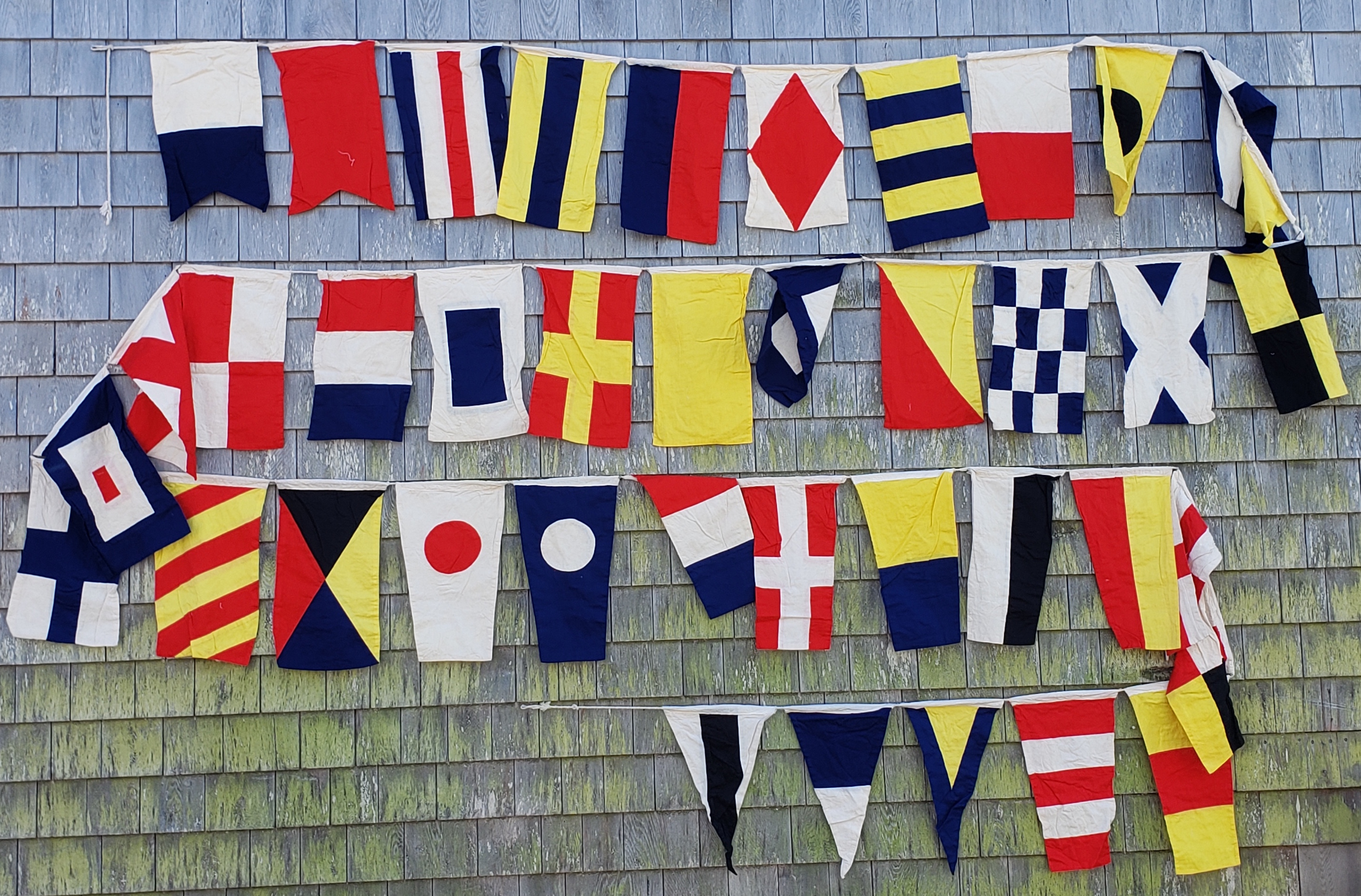Nautical Signal Flags - Set of Forty Decorative Nautical Signal Flags ...
