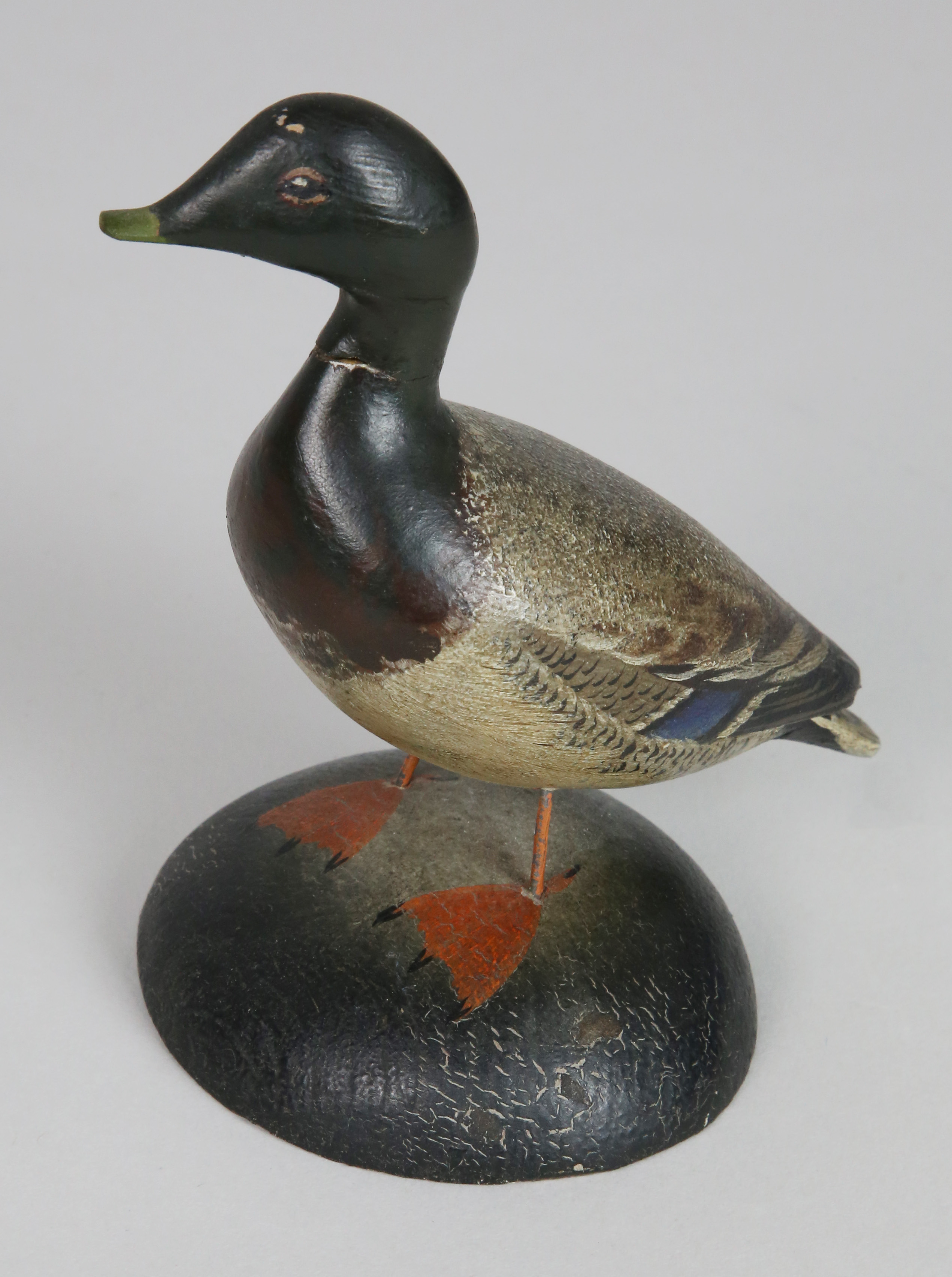 A. Elmer Crowell Miniature Carved Mallard Drake - A. Elmer Crowell ...
