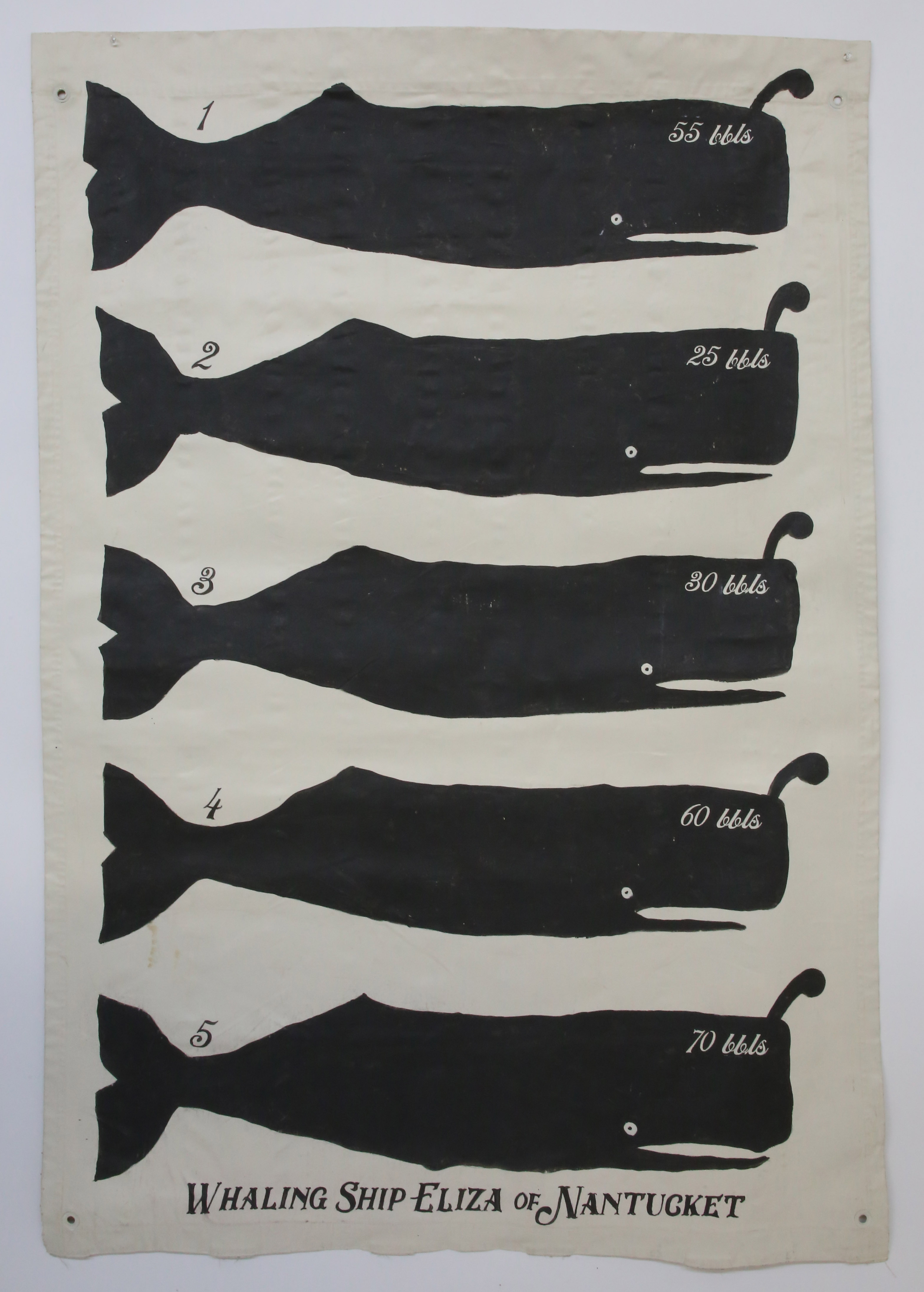 Oil on Canvas "Five Sperm Whales" Contemporary - Oil on Canvas "Five ...