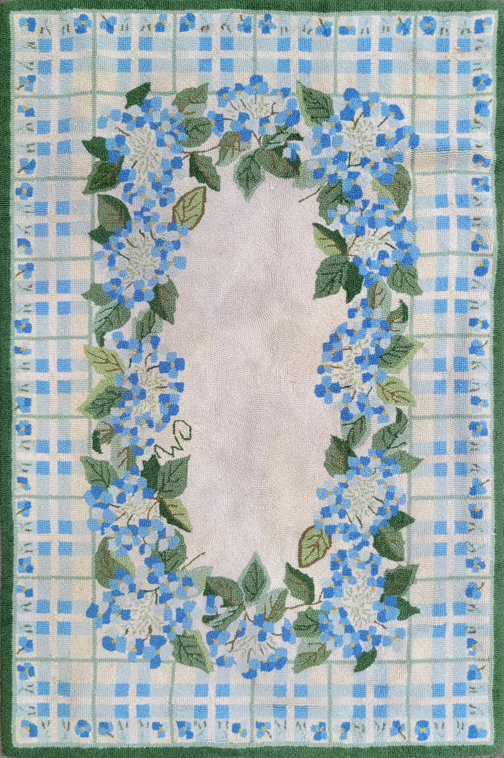 Claire Murray Hydrangea Pattern Hooked Rug - Claire Murray Hydrangea ...