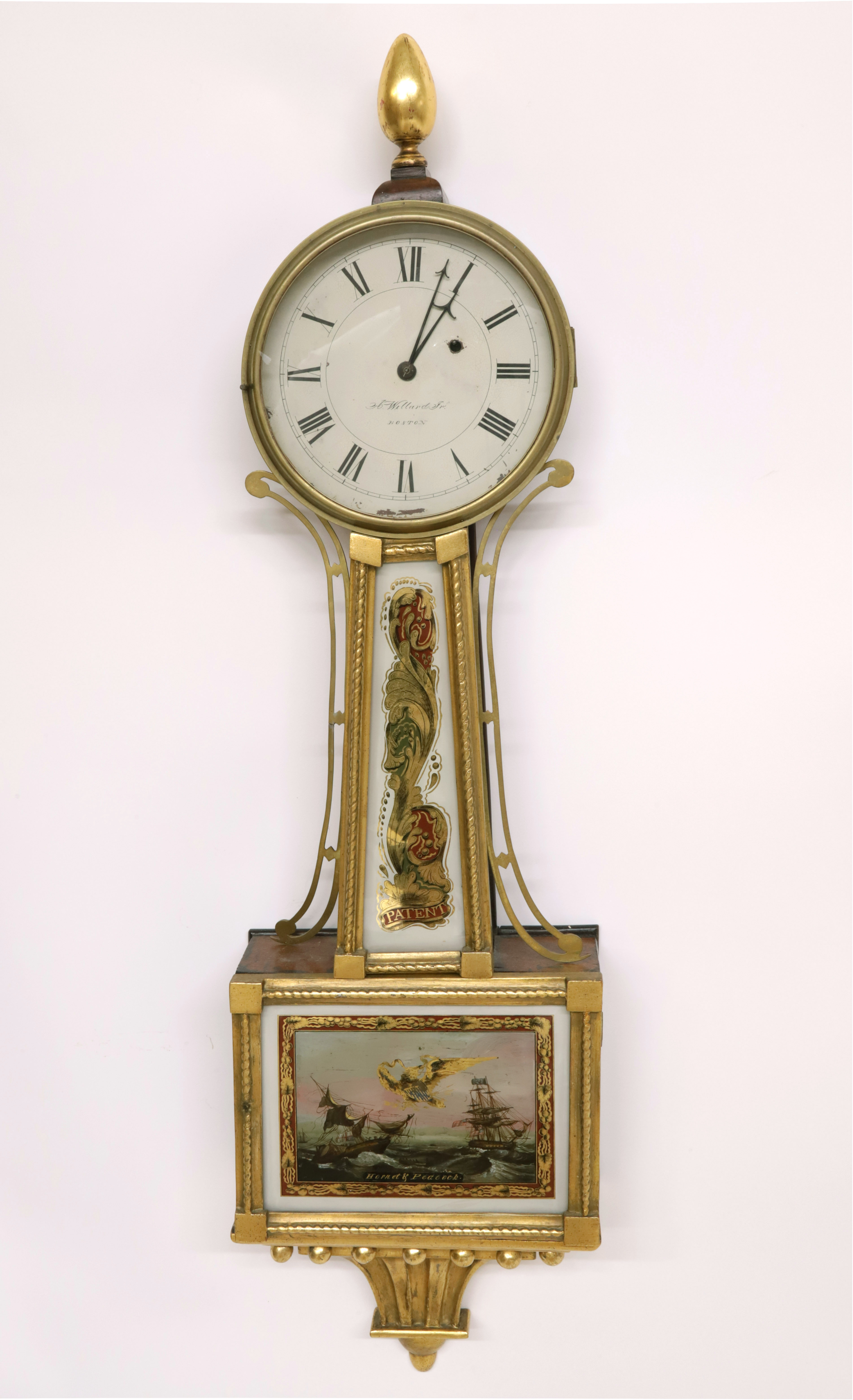 Aaron Willard Jr. Patent Banjo Clock 1st Quarter of the 19th Century ...