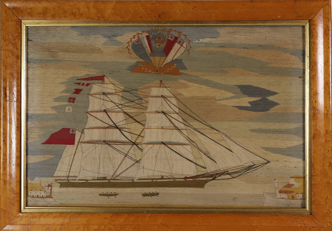 Antique 19th Century British Sailor's Woolie - Antique British Sailor's ...