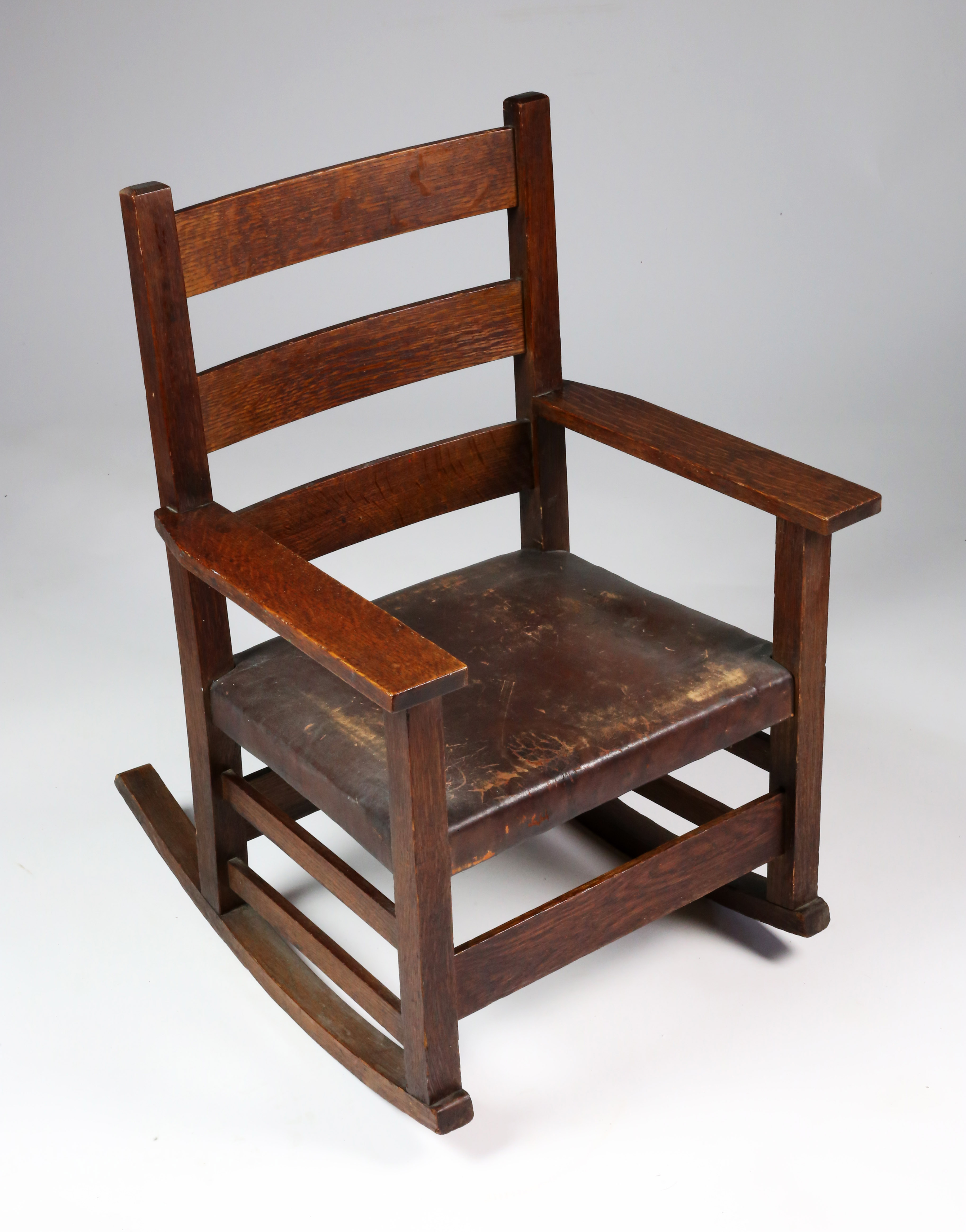 American Craftsman Gustav Stickley Mission Oak Child's Rocker Circa ...