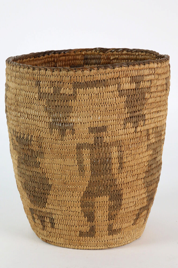 Antique Native American Pima Indian Woven Storage Basket Circa 1920 ...