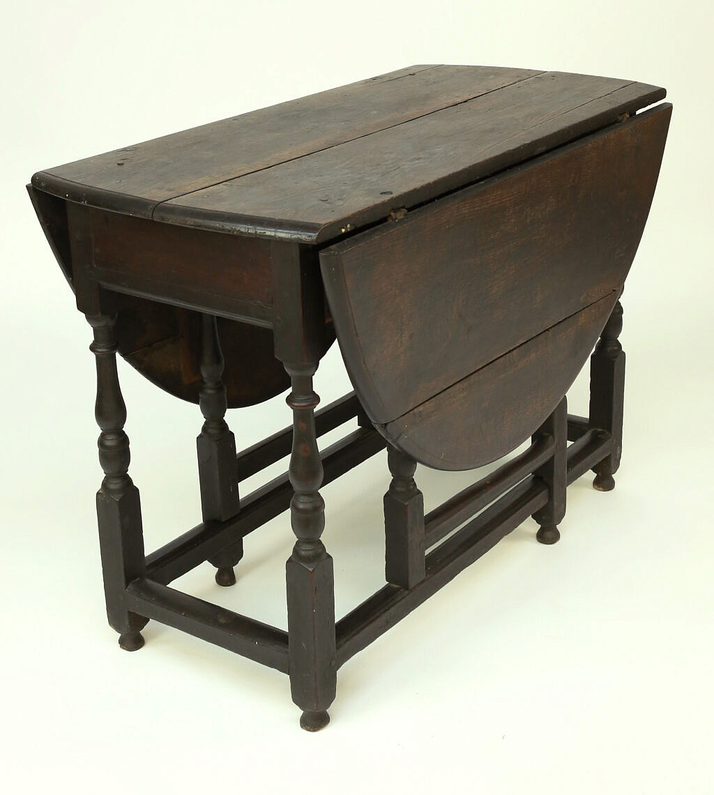 English Oak Gate Leg Drop Leaf Dining Table 18th Century - English Oak ...