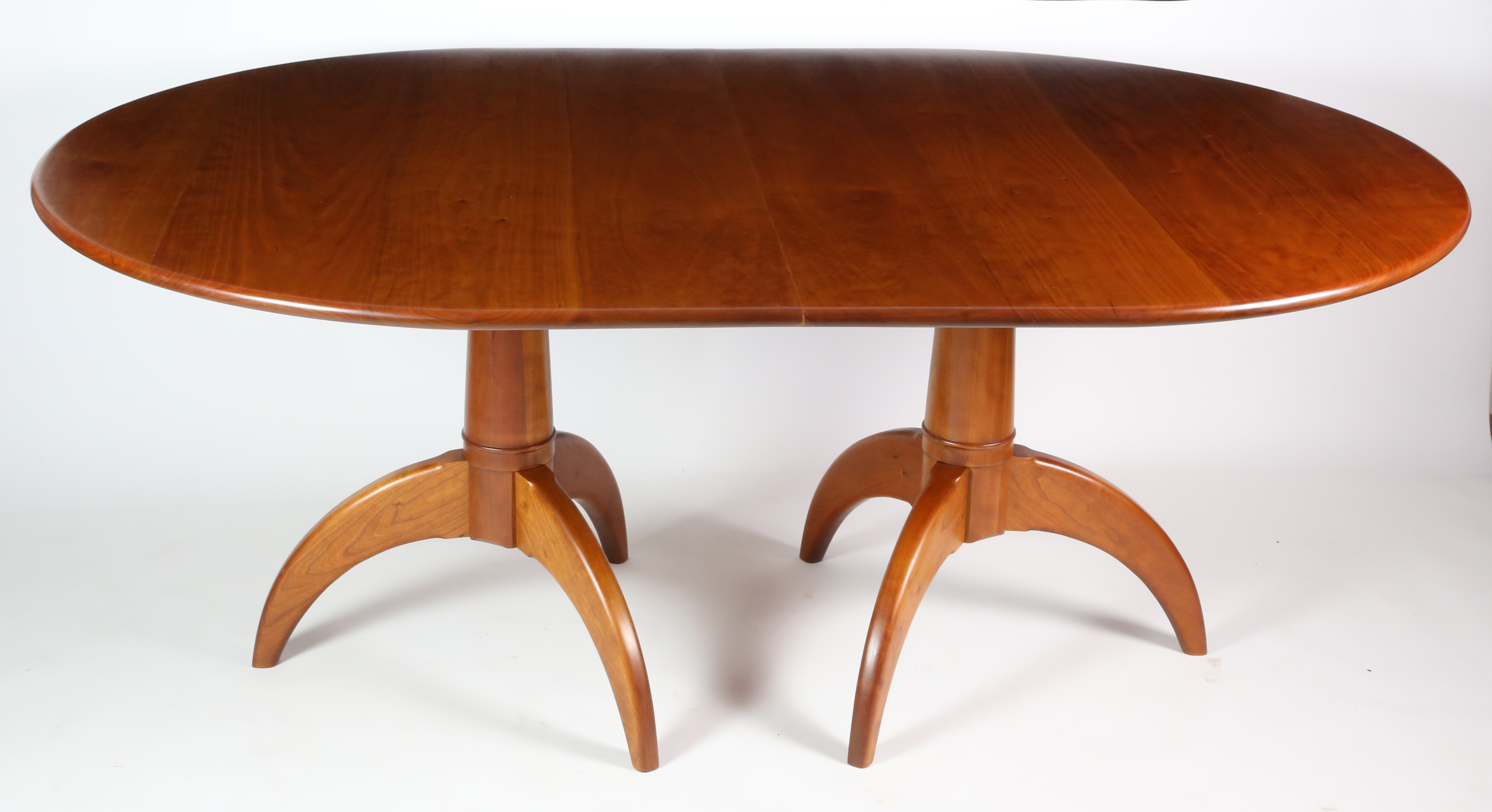 Stephen Swift Cherry Oval Double Pedestal Dining Table - Signed Stephen ...