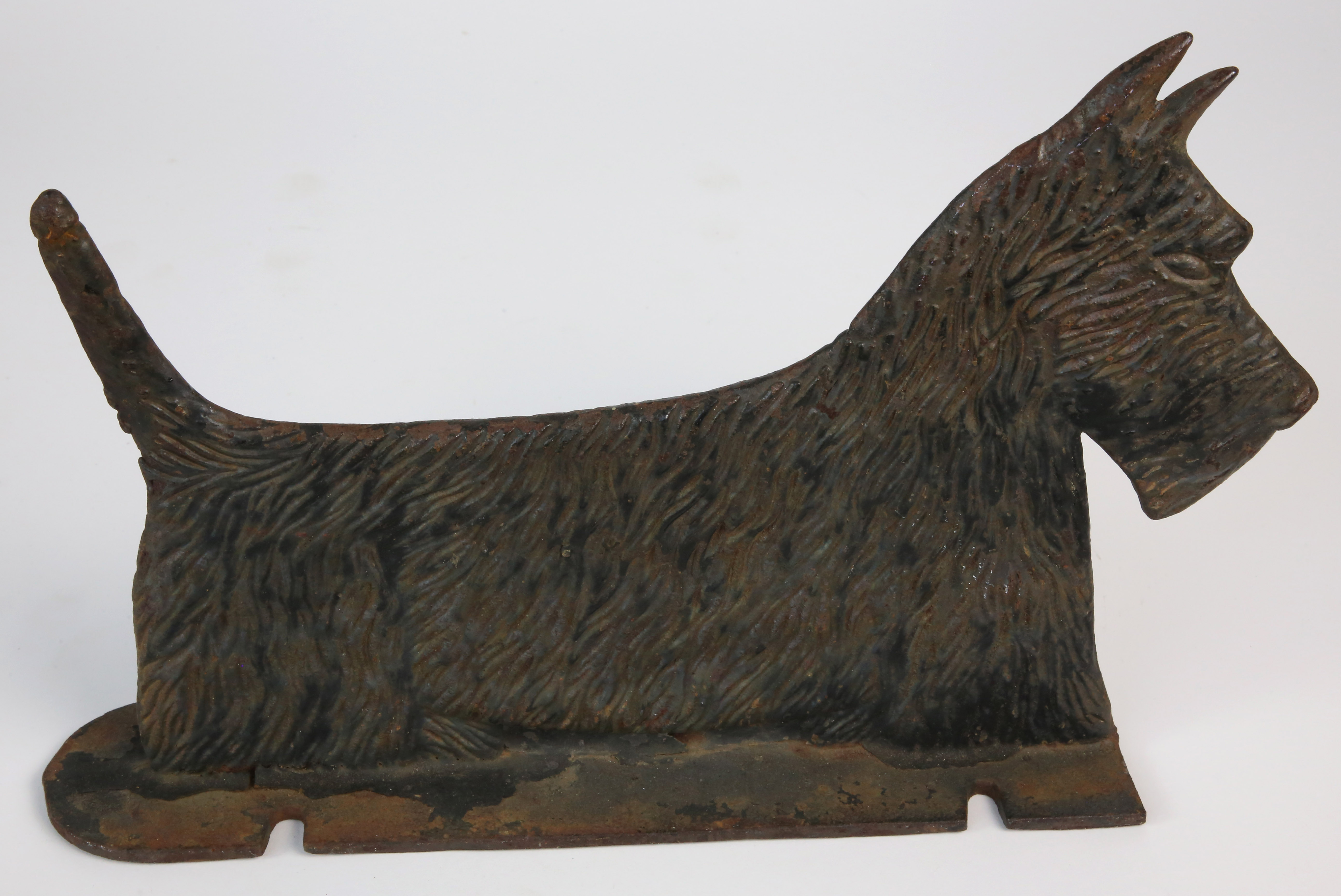 Antique Cast Iron Scotty Dog Boot Scrape - Antique Cast Iron Scotty Dog ...