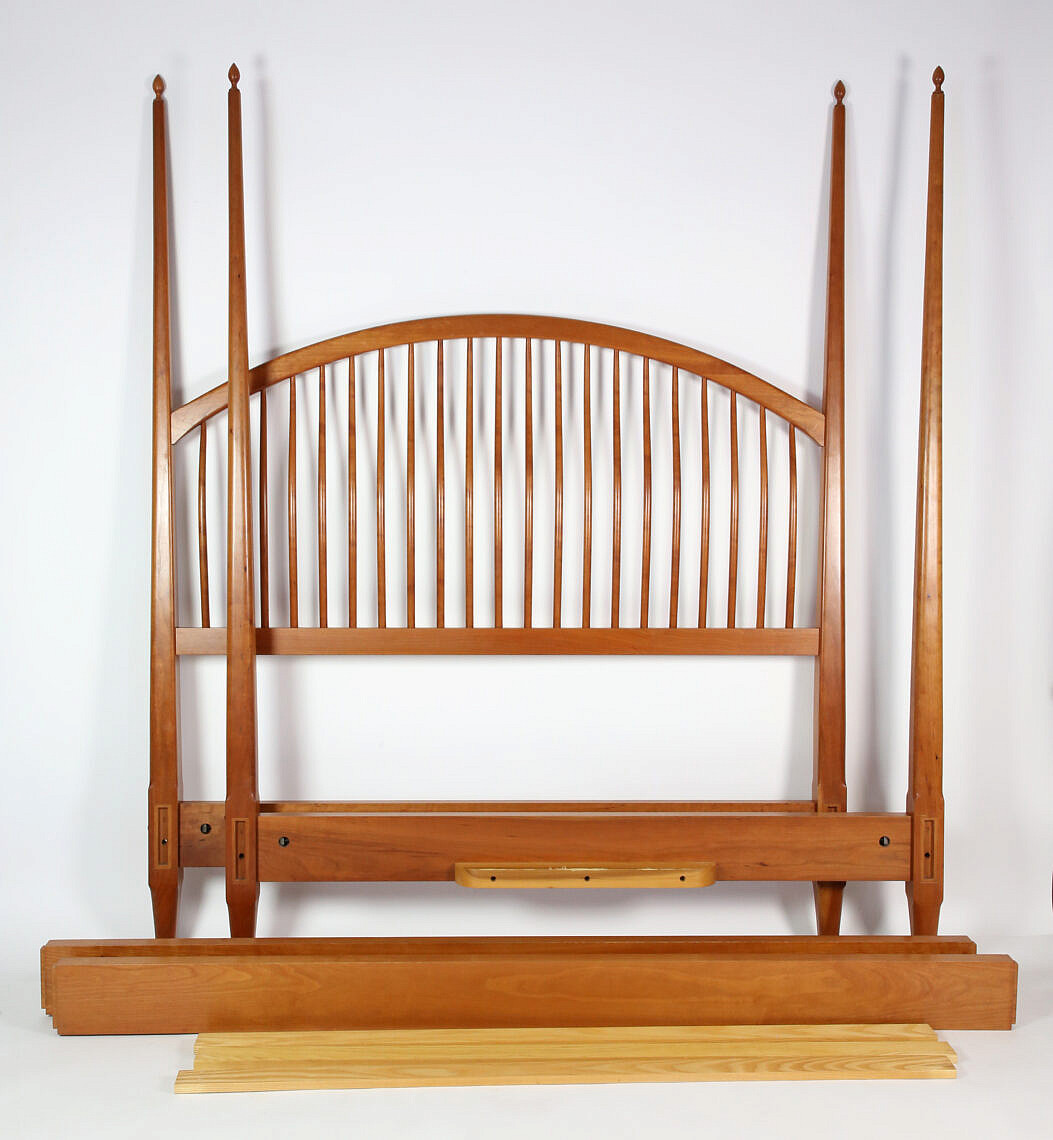 Signed Stephen Swift Queen Spindle Poster Bed circa 2003 - Signed ...