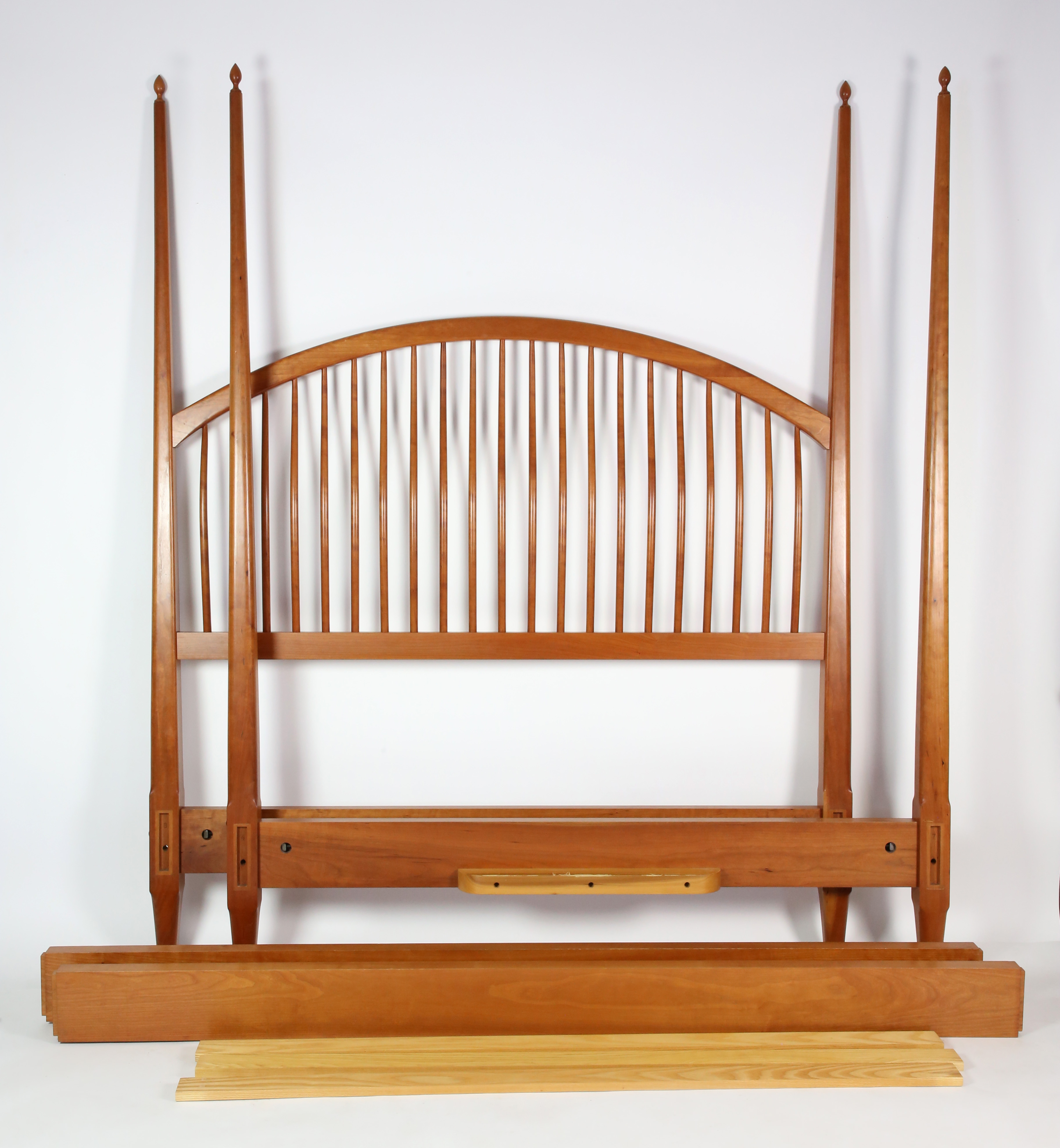 Signed Stephen Swift Queen Spindle Poster Bed circa 2003 - Signed ...