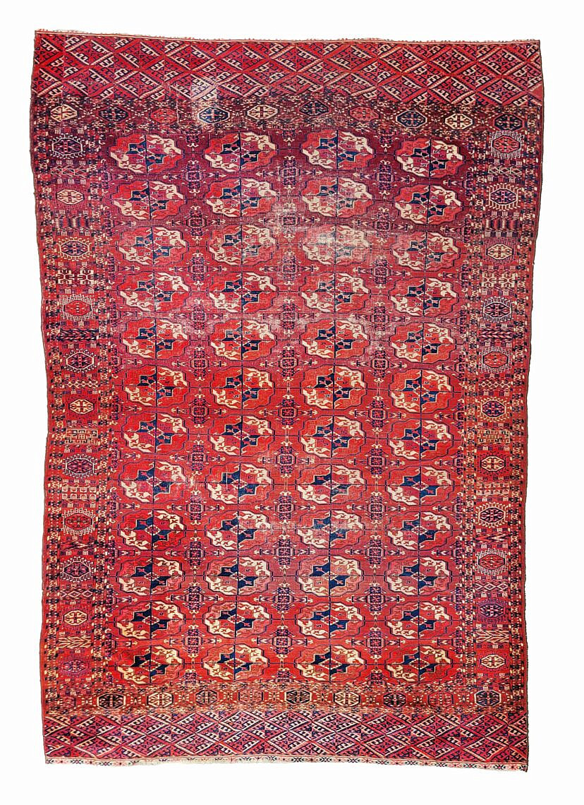Antique Hand Knotted Bokara Carpet - Antique Hand Knotted Bokara Carpet ...