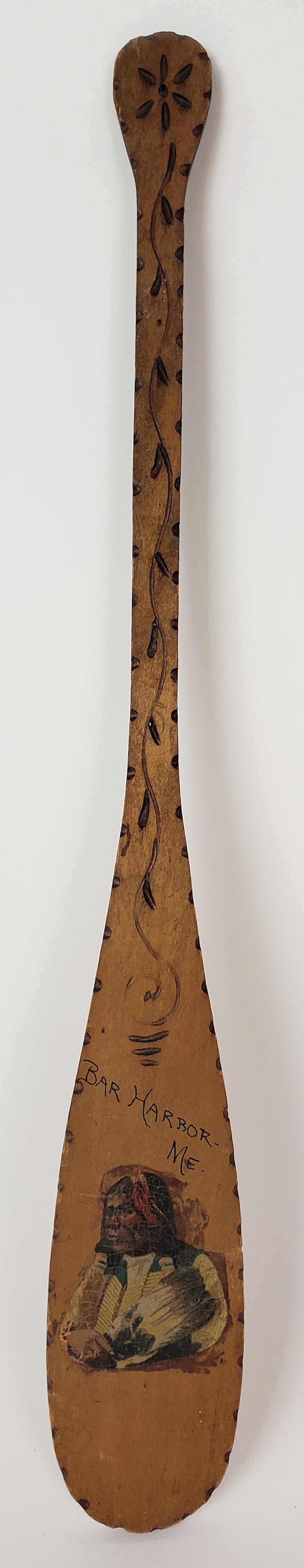 Souvenir Adirondack Canoe Paddle - Antique/Vintage Carved Souvenir ...